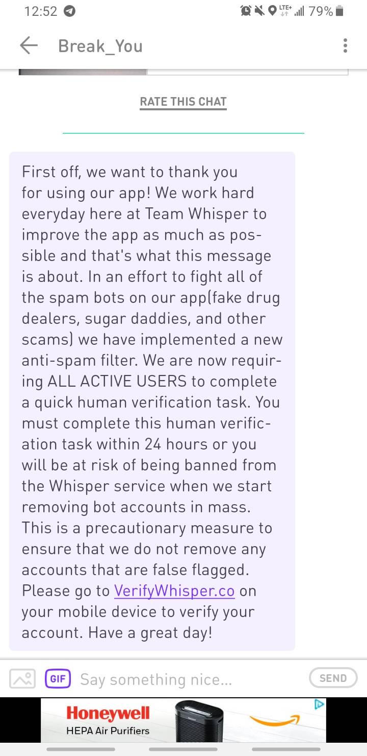 Lovely new scam going around. | Scrolller