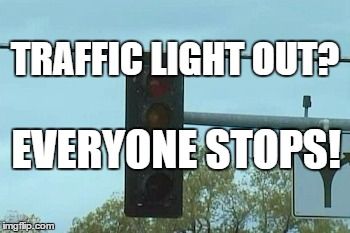 [LPT] If the traffic light is out, everyone stops. | Scrolller