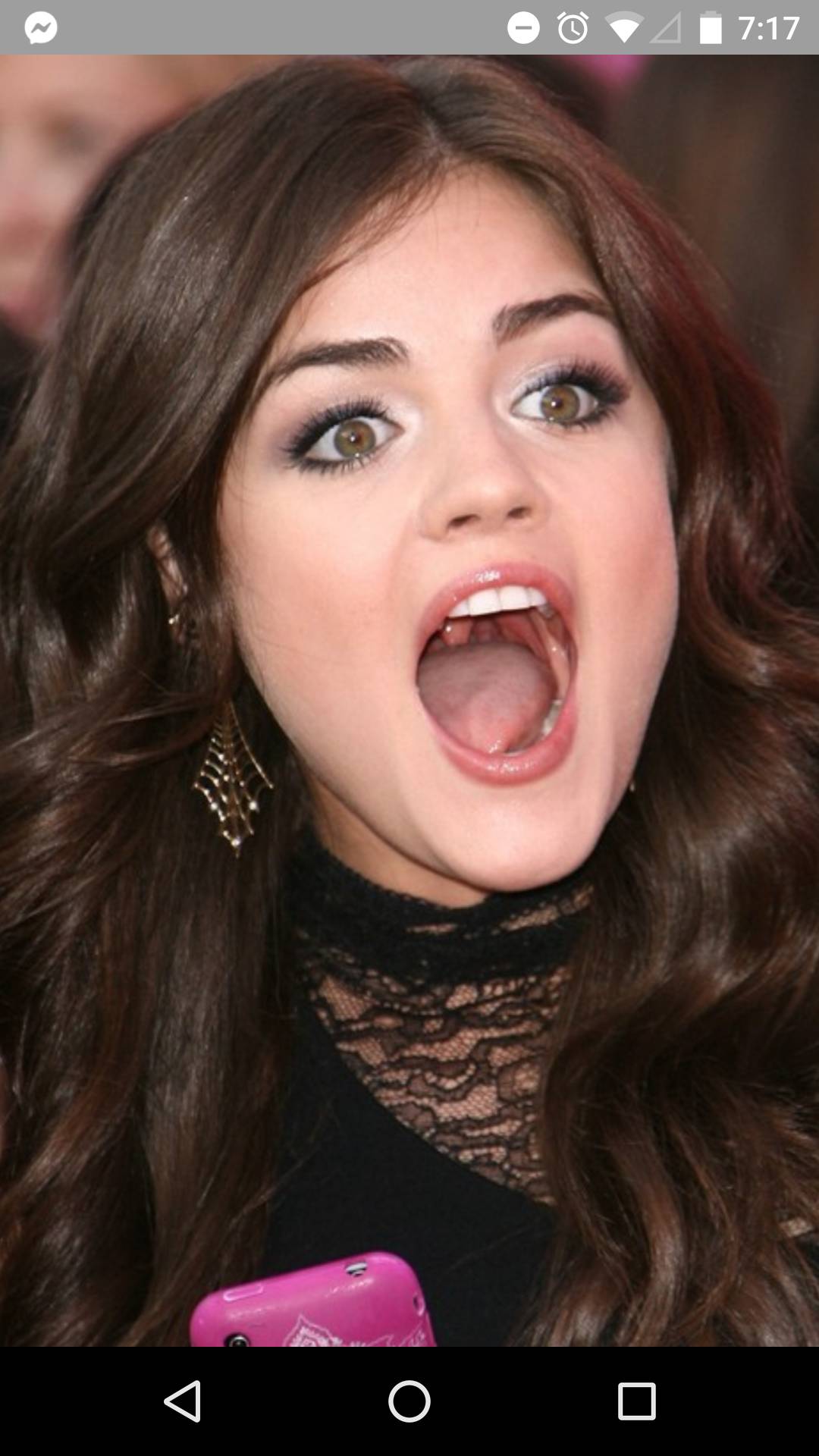 Lucy hale hiding a beautiful tongue in her mouth | Scrolller