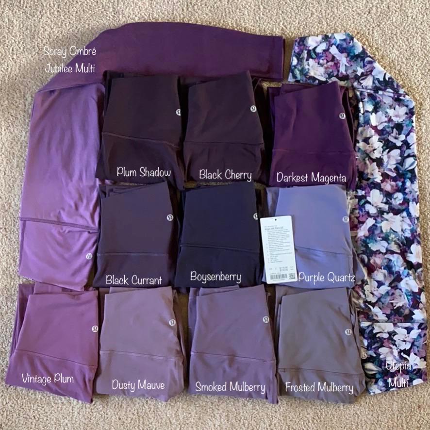 💜 Lululemon Align Collection: Purple Spectrum Color Comparison 💜 | Scrolller