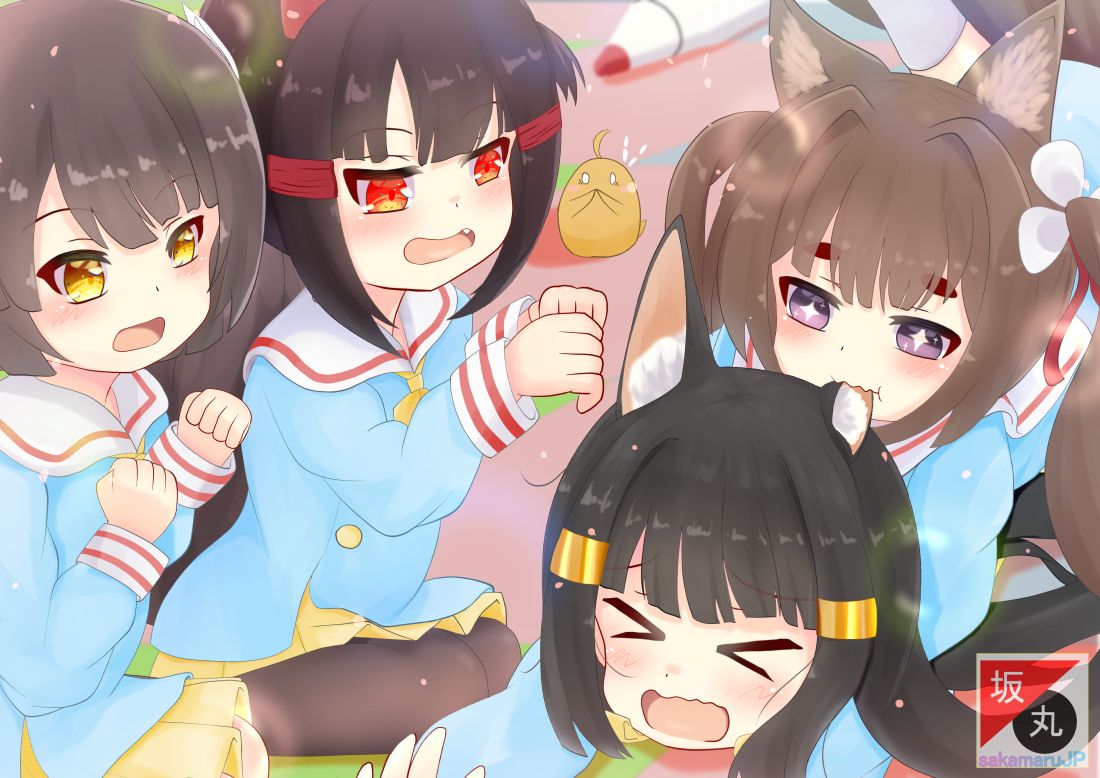 Lunchtime ( Nagato-chan, Akagi-chan, Hiei-chan, Amagi-chan ) | Scrolller