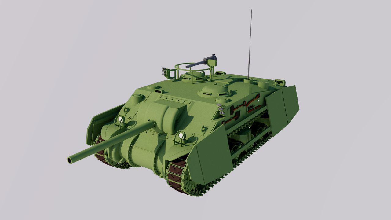 M4 Sherman but it's a tank destroyer | Scrolller