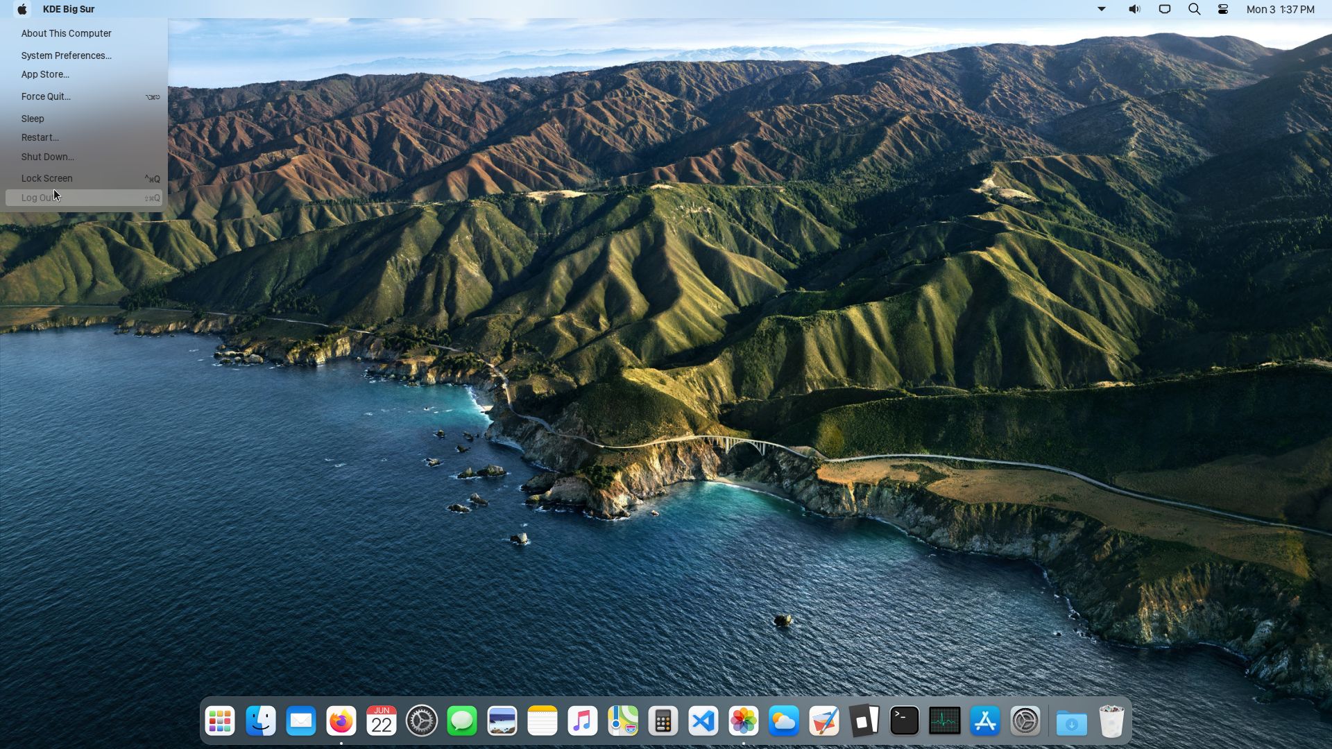 macOS Big Sur theme on KDE | Scrolller