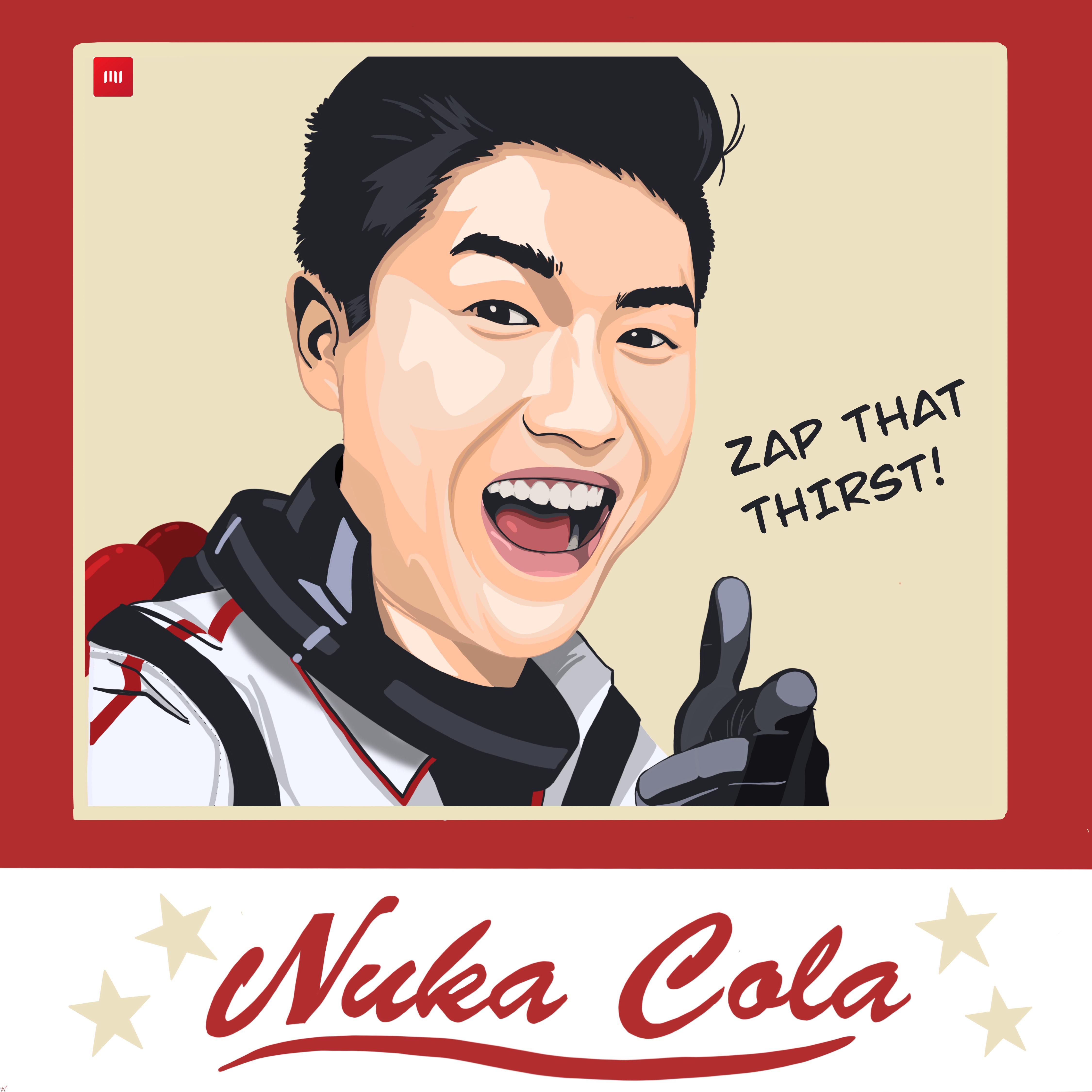 Made a Nuka Cola Poster featuring Lord Immersion himself. 😬 | Scrolller