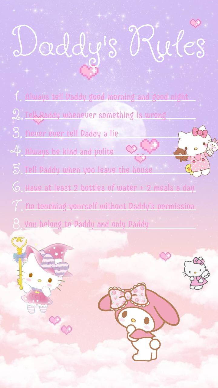 Made a pretty version of Daddy's list of rules | Scrolller