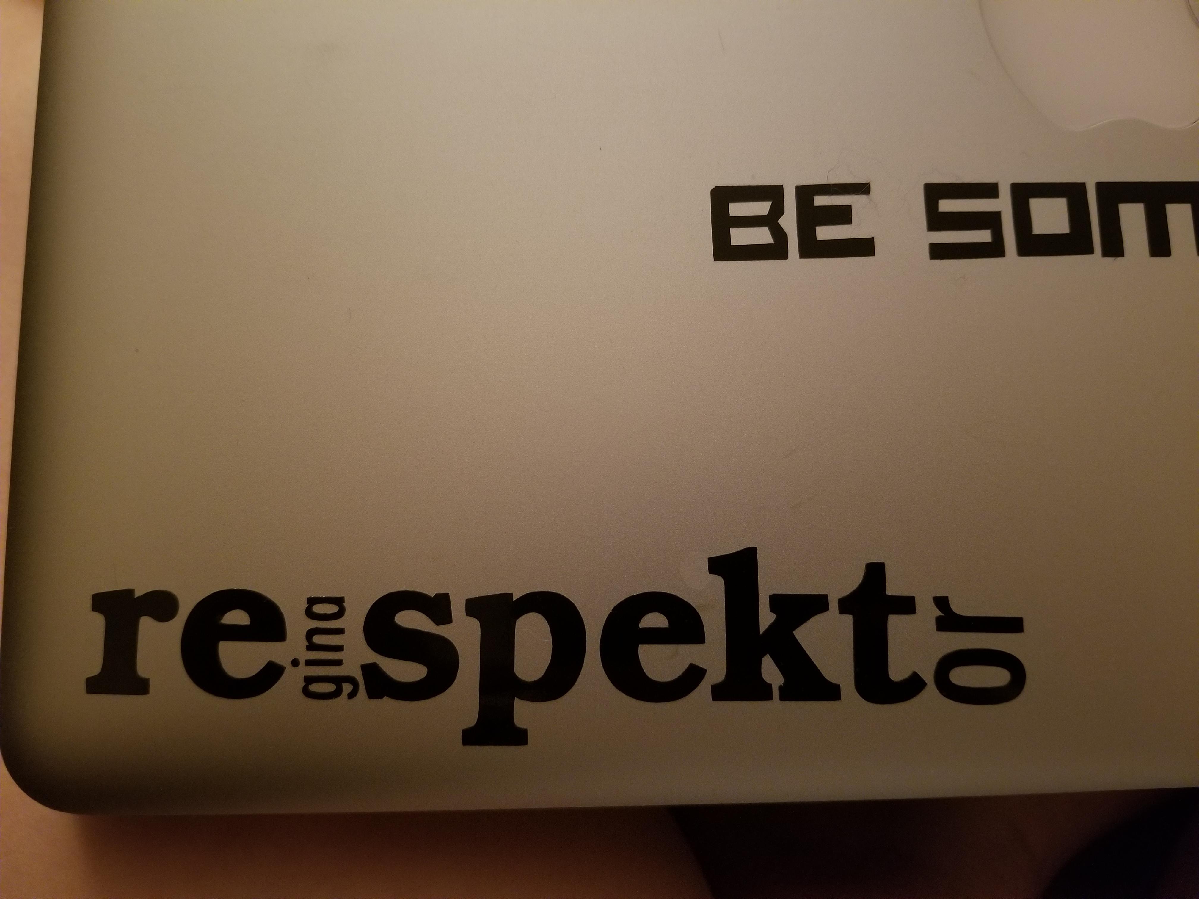 Made a sticker for my laptop (ignore that I put it on wonky lolol) | Scrolller