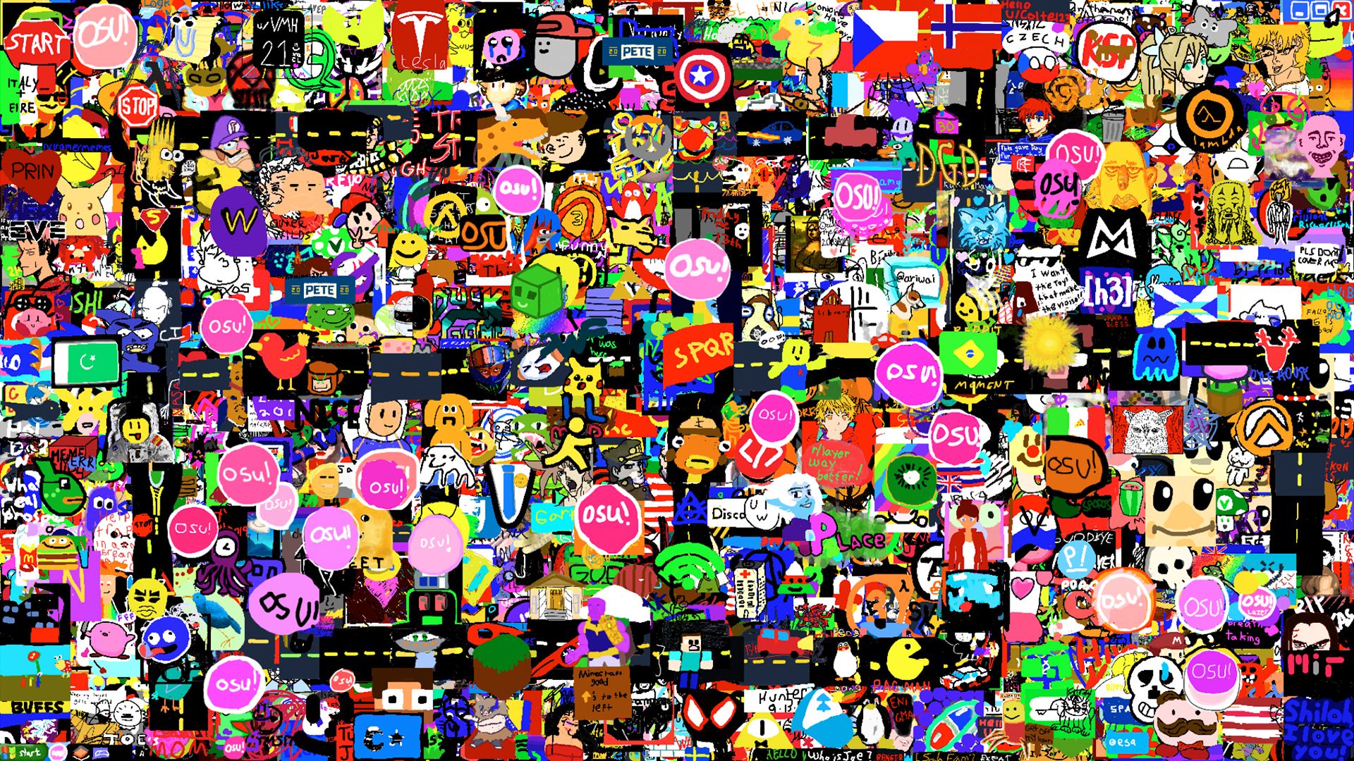 Made a surface with all the osu orbs on top | Scrolller