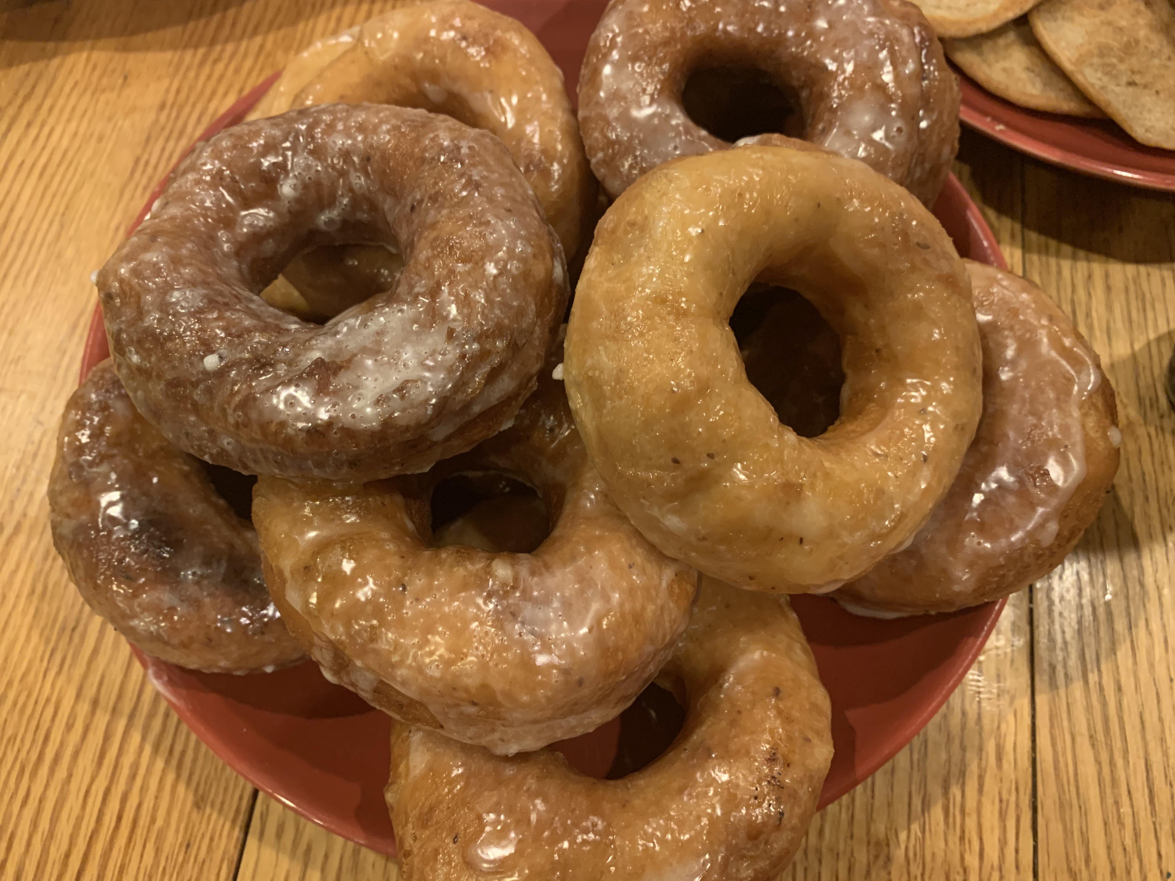Made donuts, first time and my thermometer only went to 185 and I needed the oil at 375 so blind ...