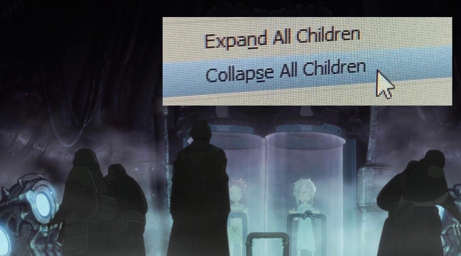 Made in Abyss meets Screenshots of despair | Scrolller