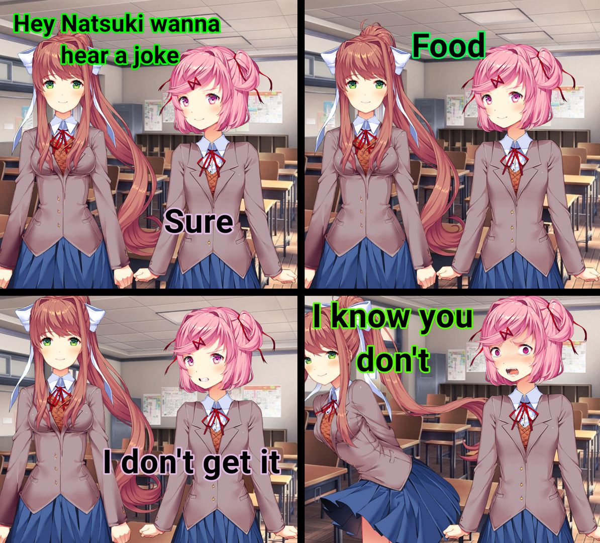 Made my first doki doki meme, hope it's original (?) | Scrolller