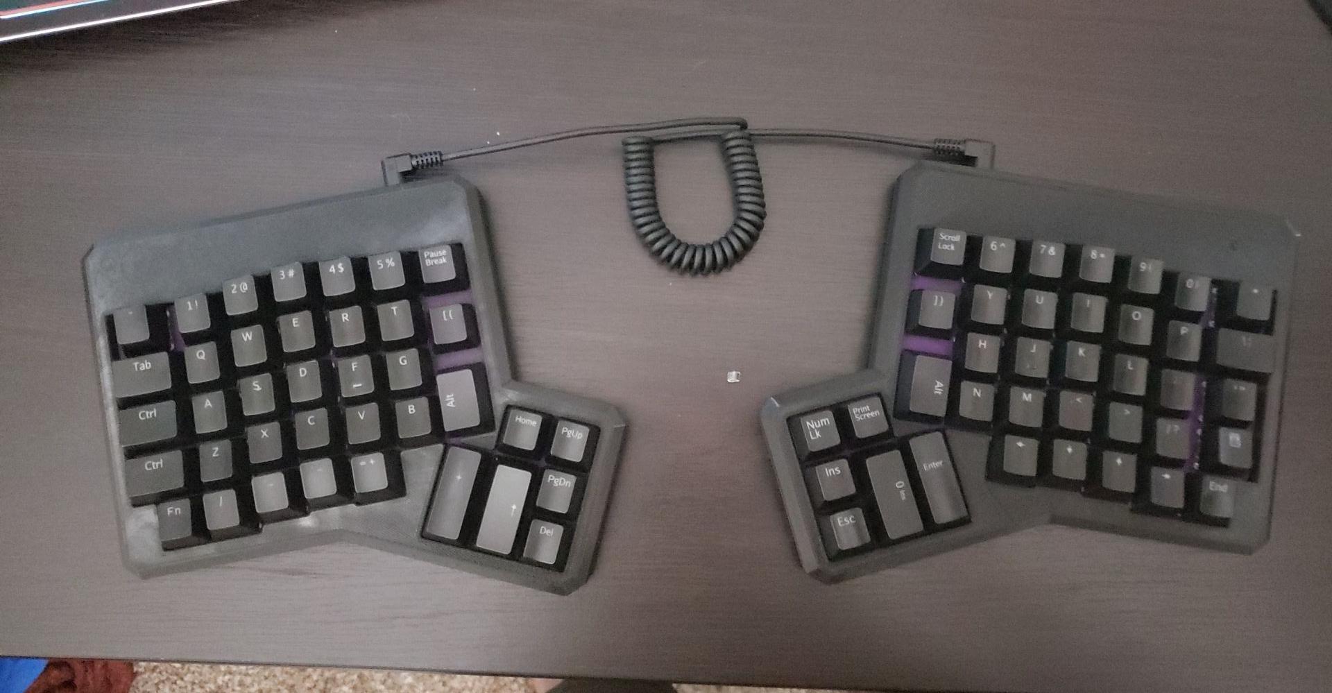 First custom keyboard project, went with an ergodox! | Scrolller