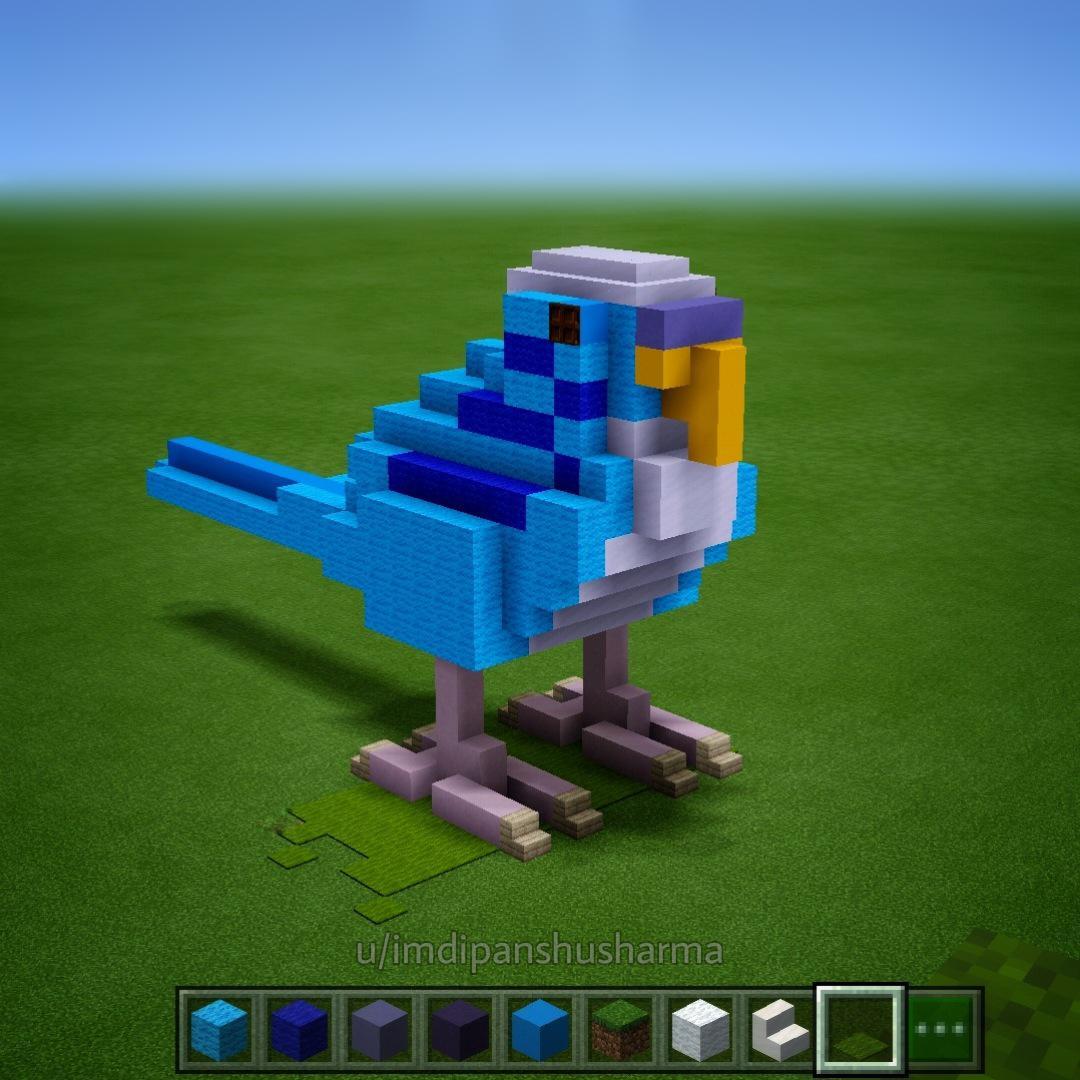Made my pet budgie in Minecraft | Scrolller
