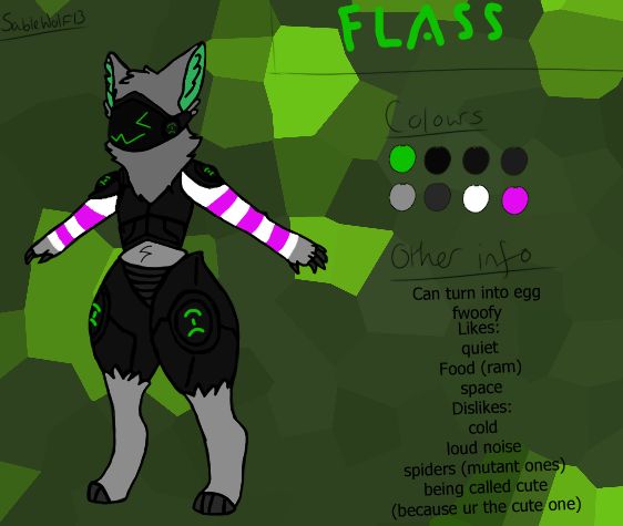 Made my proto's ref sheet meet Flass (f2u base made by Sablewolf13) | Scrolller