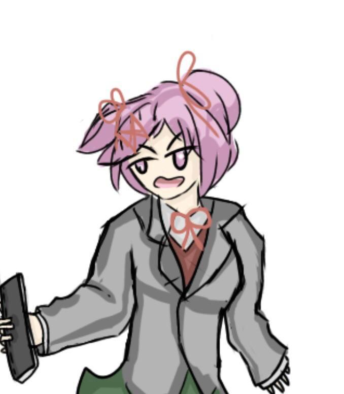 Here’s my drawing of Natsuki! | Scrolller