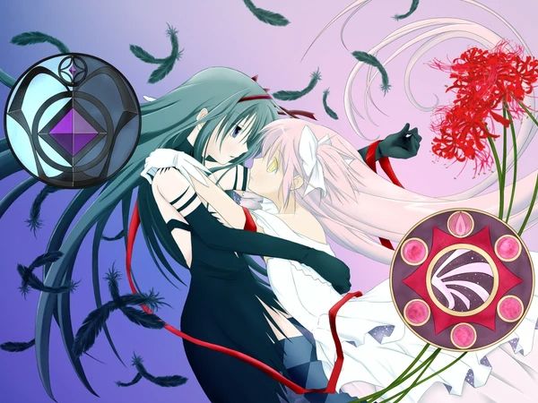 MadoHomu Miko Embrace | Scrolller