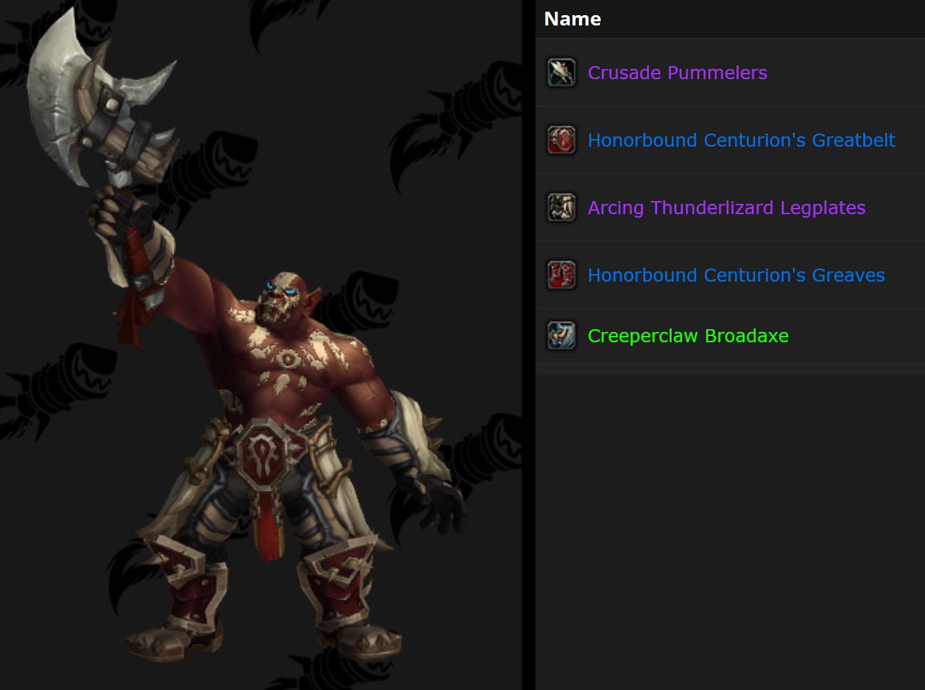 Mag'har - Bleeding Hollow - Blood Deathknight | Scrolller