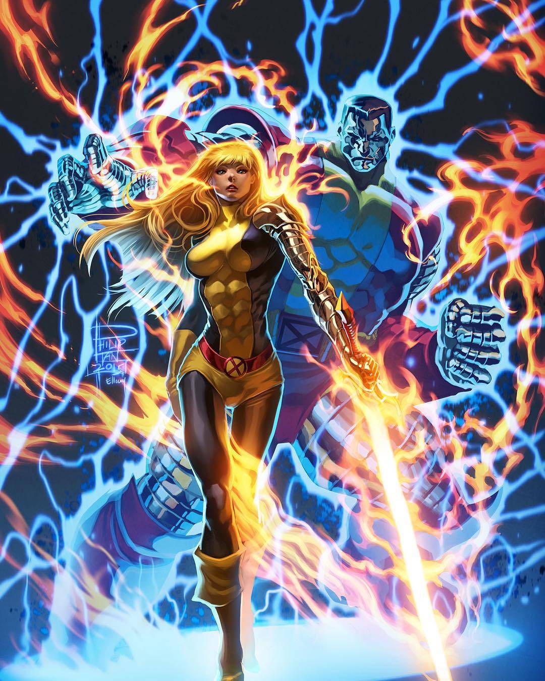 Magik and Colossus by Philip Tan and Elmer Santos | Scrolller