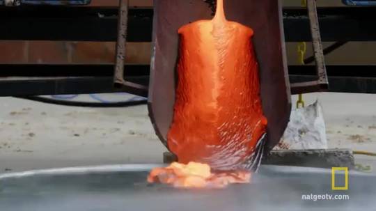 Magma poured into water | Scrolller