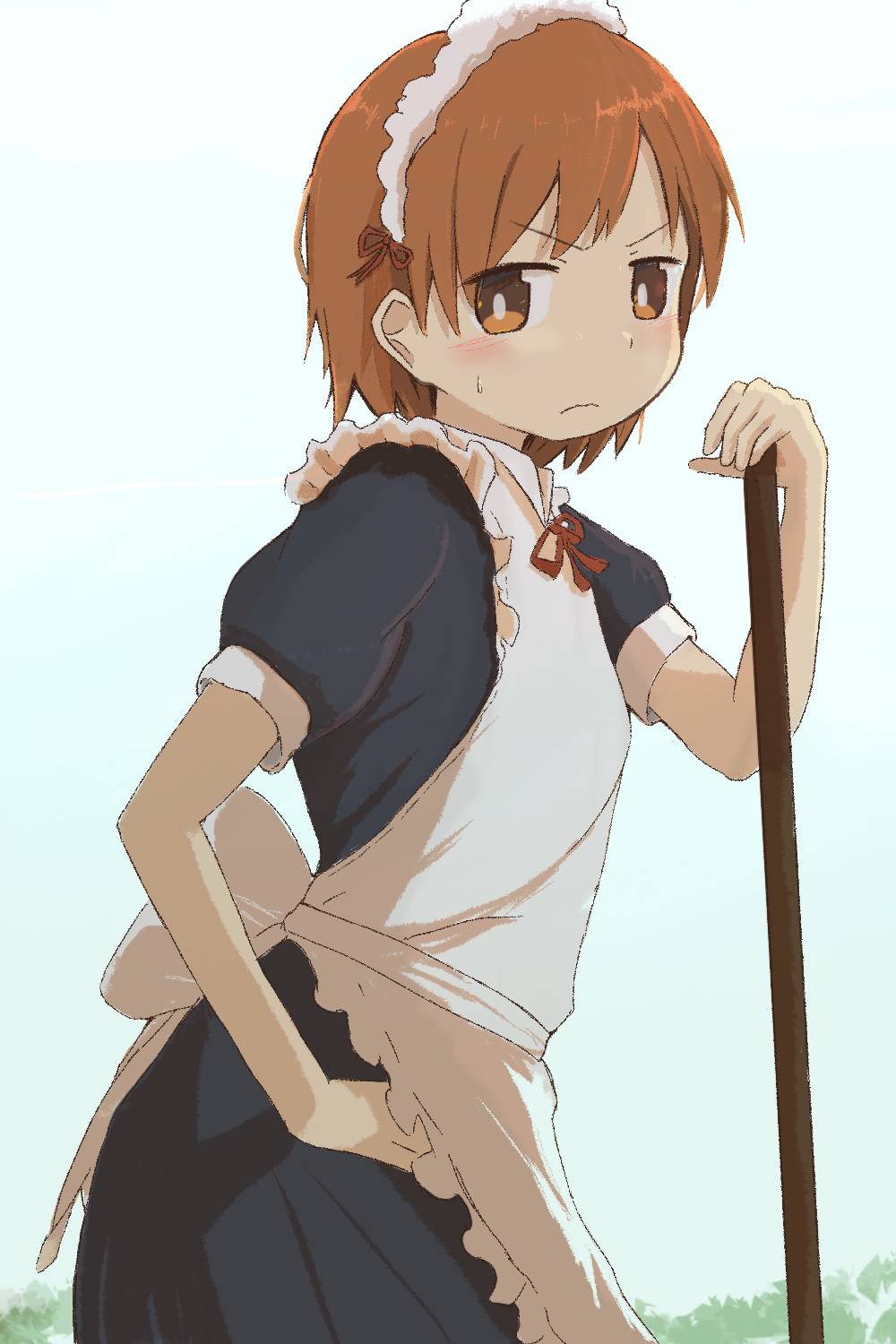 Maid outfit Mikoto. [Toaru series] | Scrolller