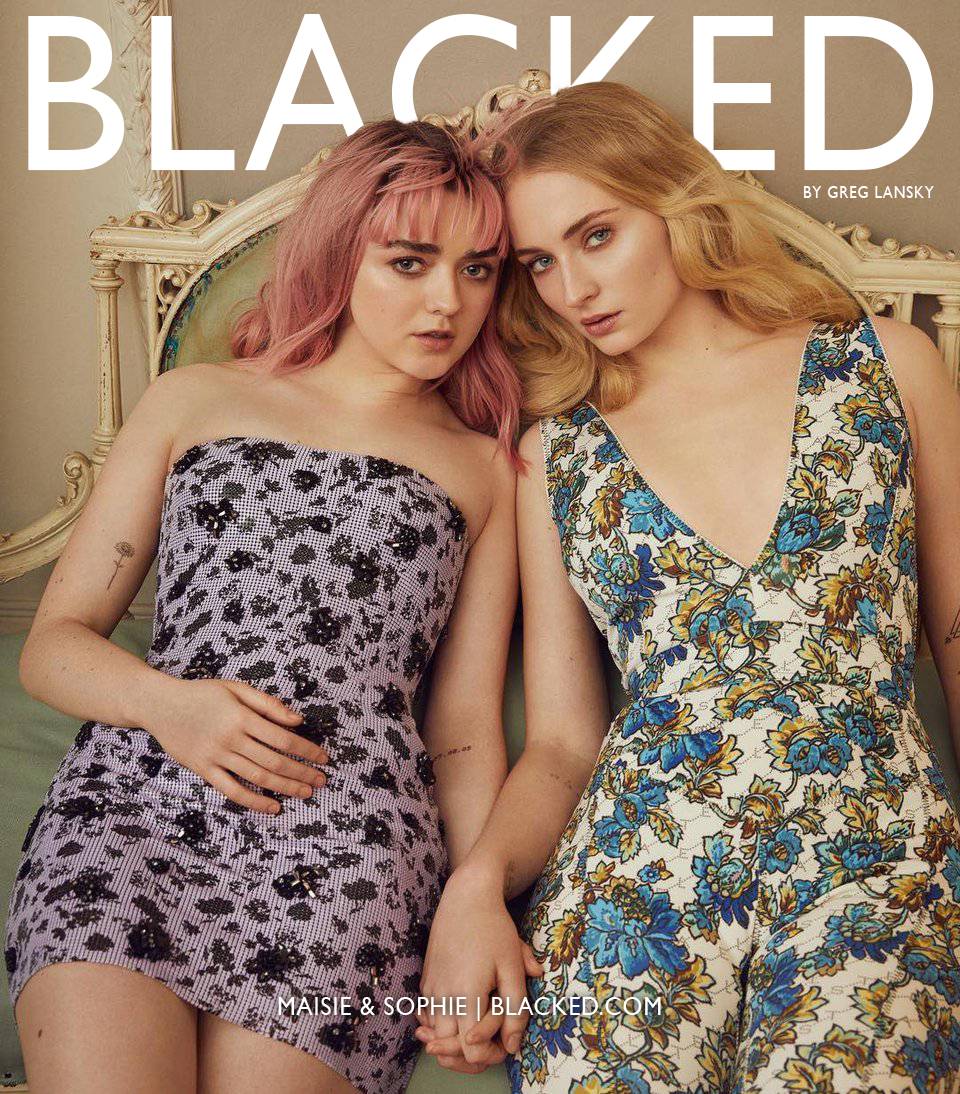 Maisie Williams and Sophie Turner film their first threesome with ... Maisie Williams and Sophie Turner film their first threesome with ...