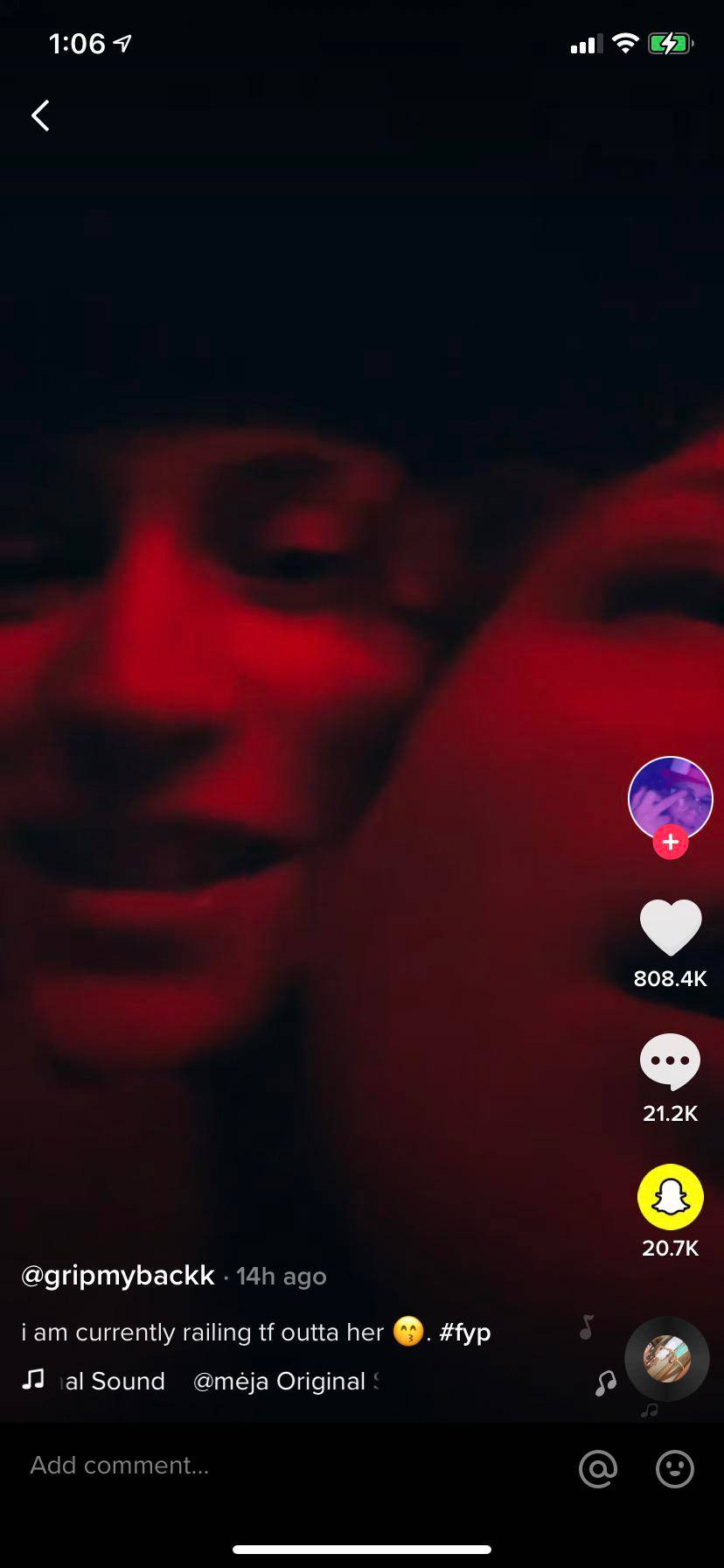 Making a TikTok while screwing is just... ew. | Scrolller