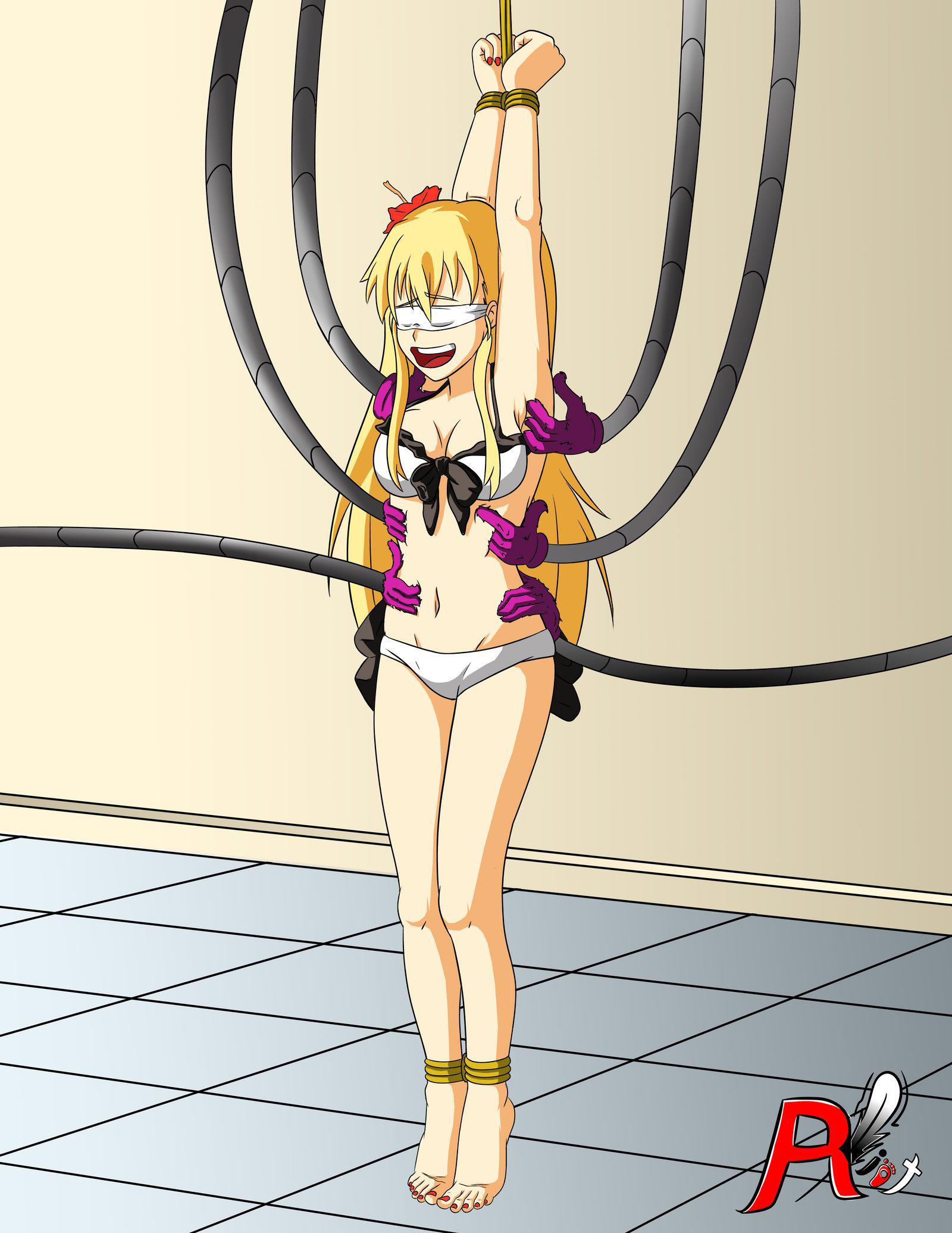 Making her stand on her toes. SADISTIC! | Scrolller