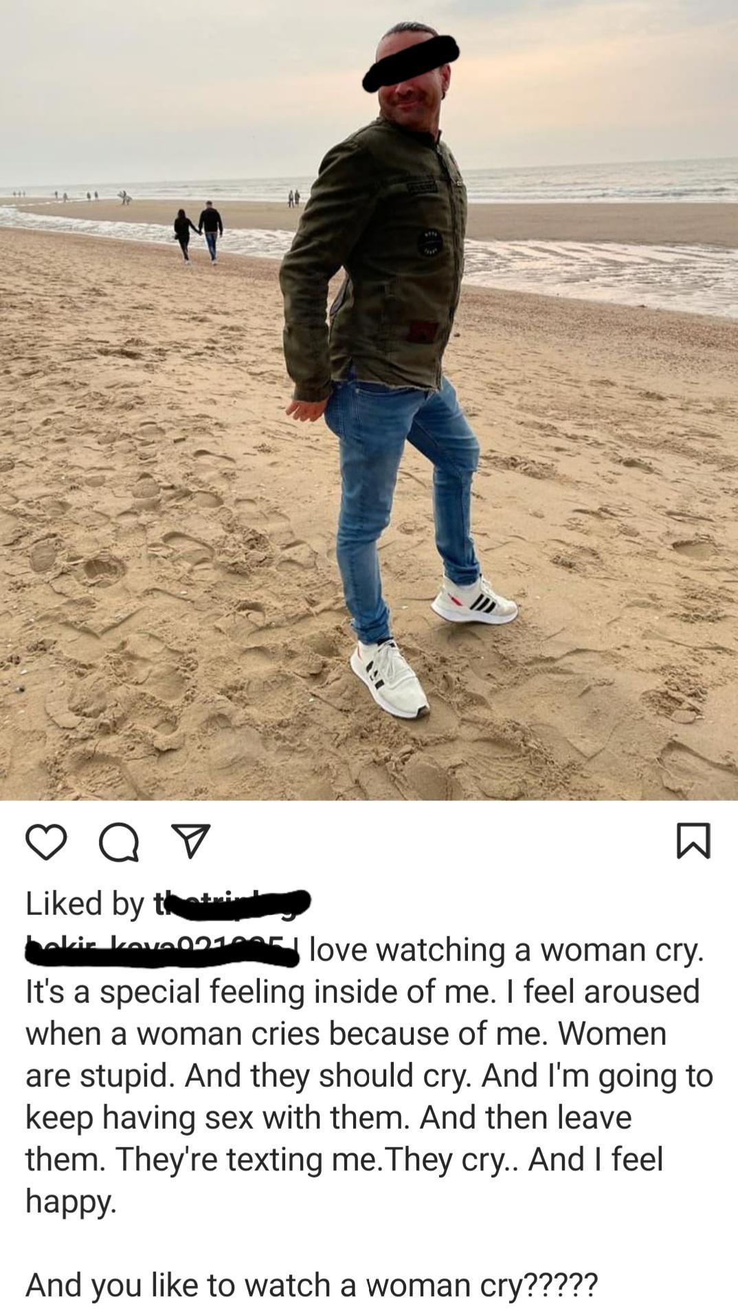 Making women cry is cool... | Scrolller