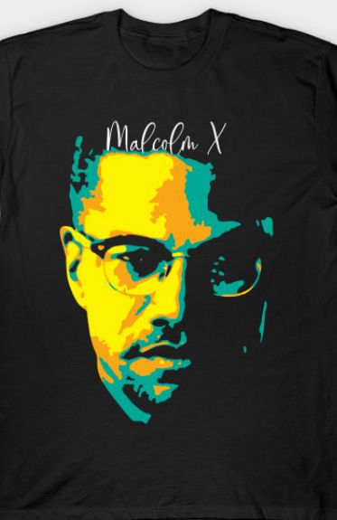 Malcolm X Pop art. El-Hajj Malik El-Shabazz. American Muslim. Human rights activist | Scrolller
