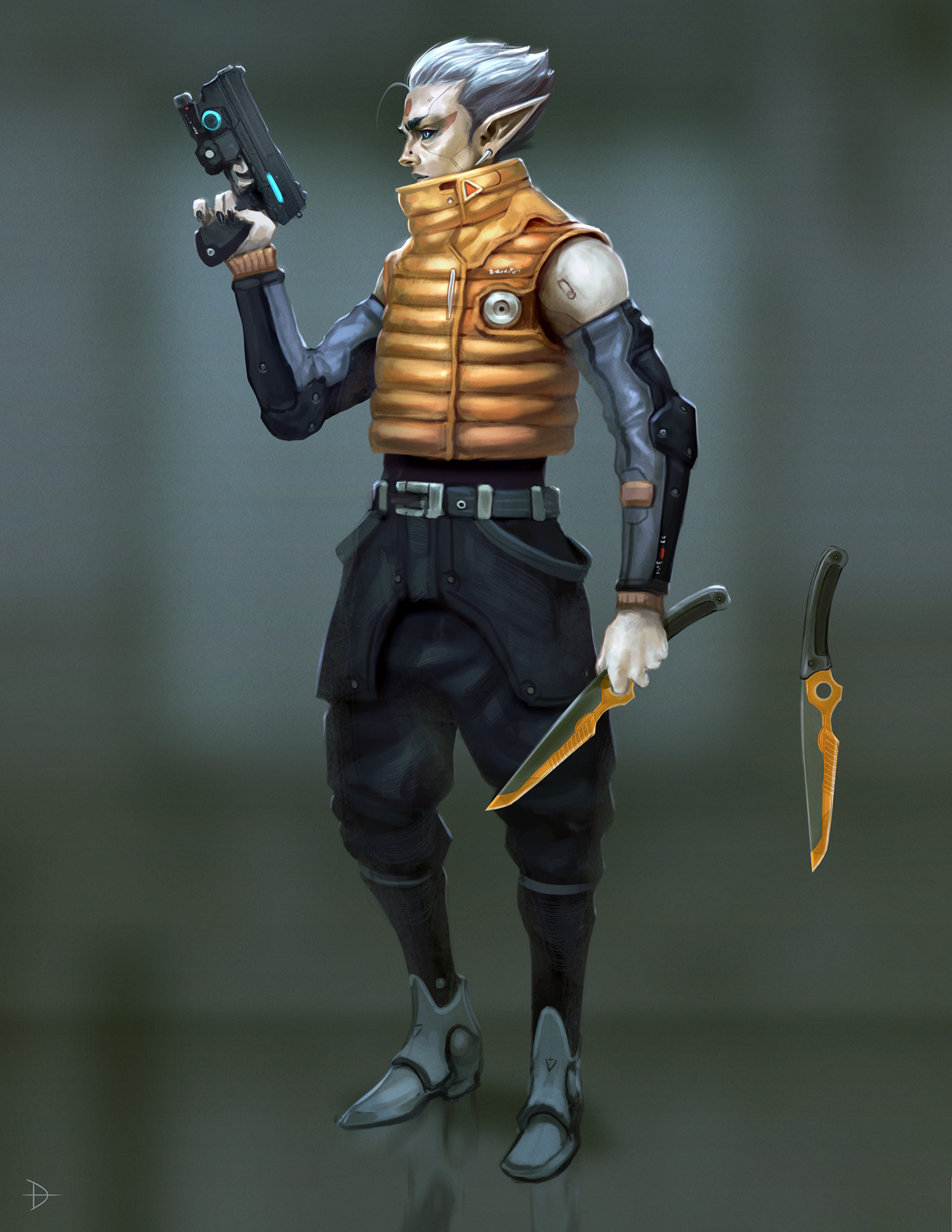 Male Dark Elf Cyberpunk | Scrolller