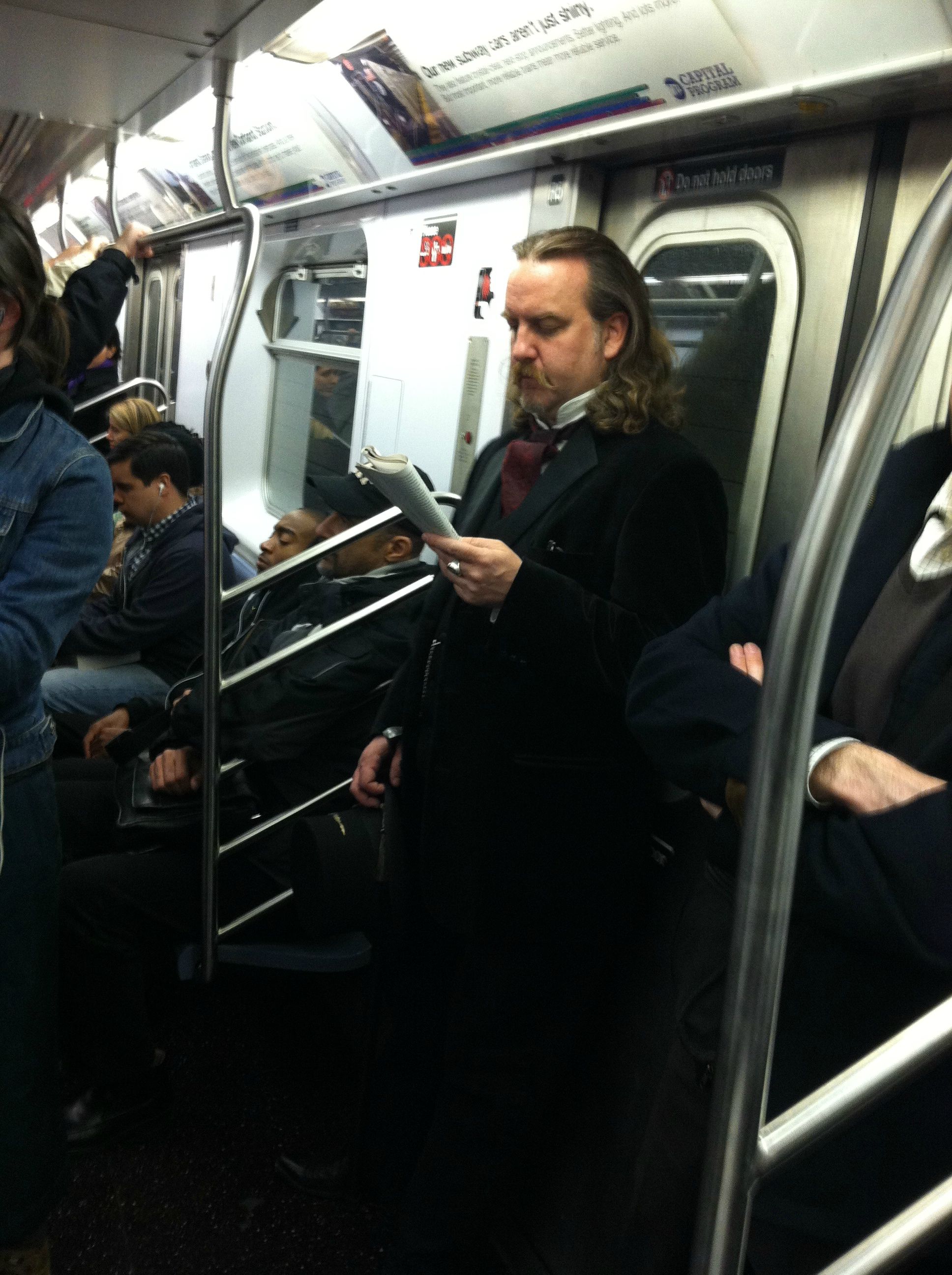 Man of refinement on the late night 3 train. | Scrolller