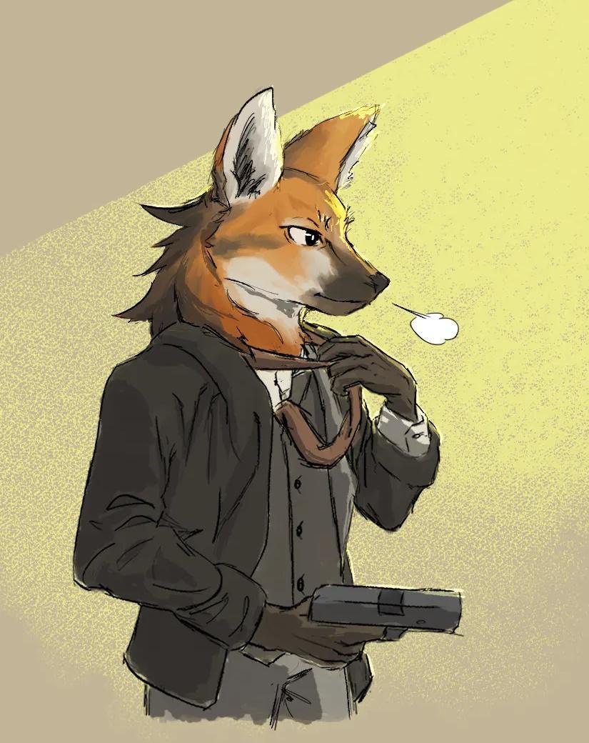 Maned wolf (art by me) | Scrolller