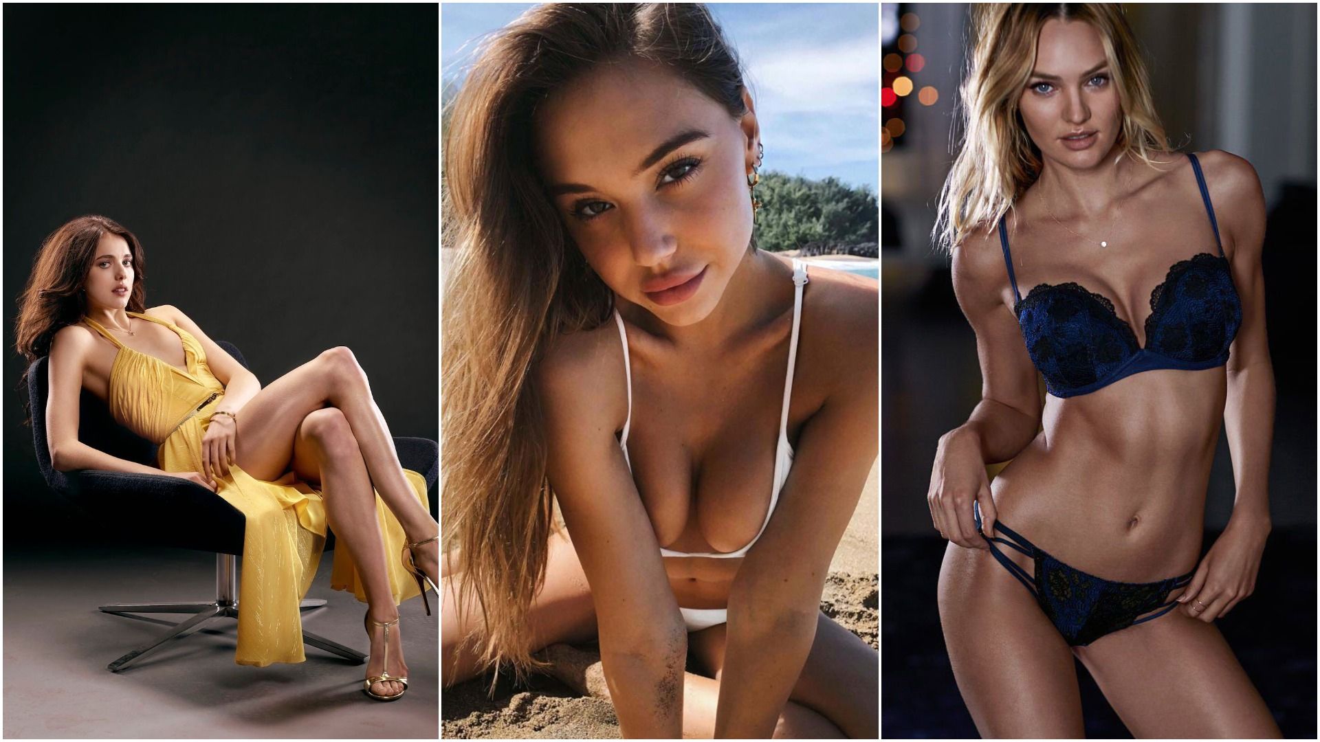 Margaret Qualley, Alexis Ren, Candice Swanepoel: You're in a hotel. One you pick up in the lobby ...
