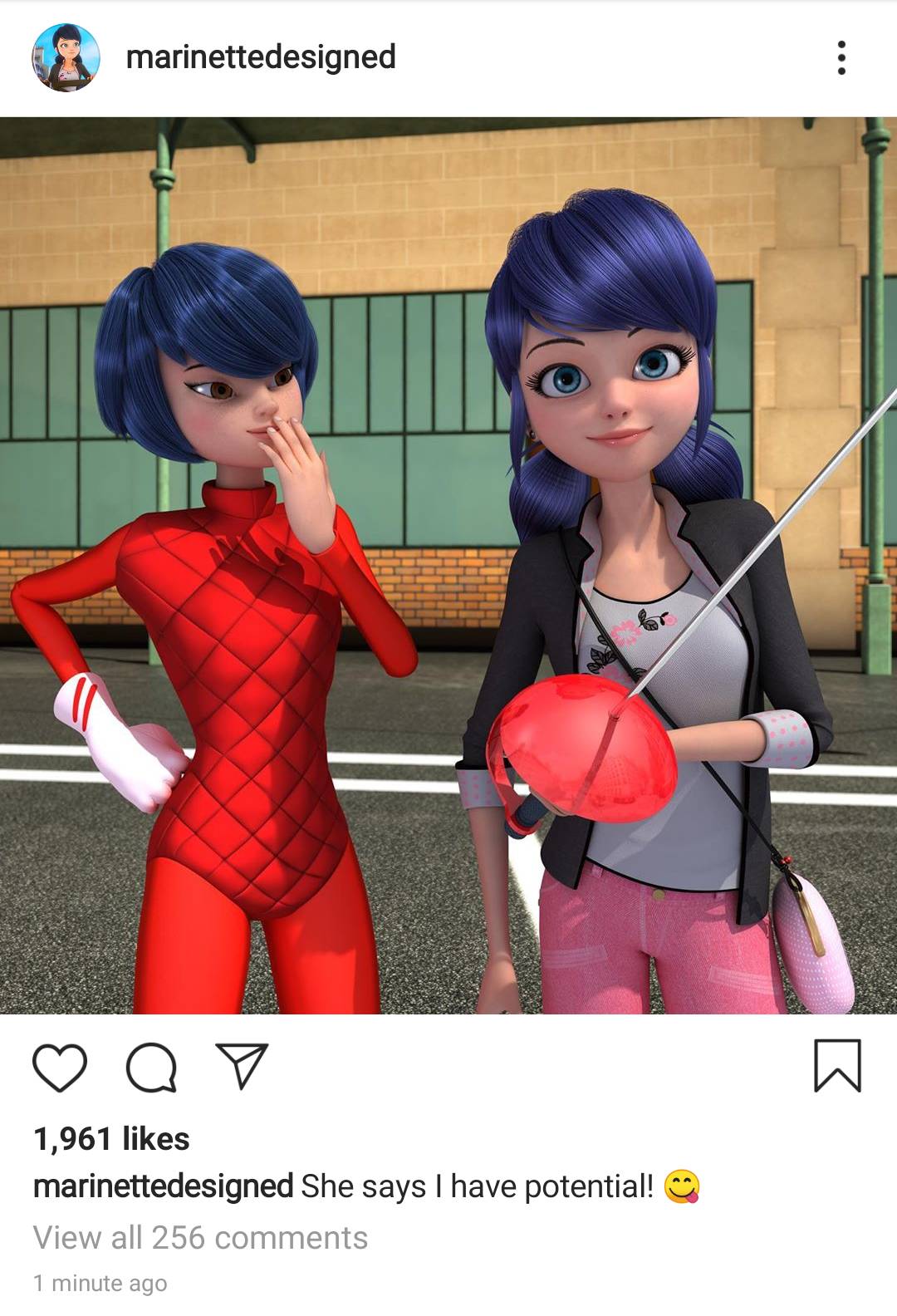 Marinette and Kagami on Marinette's Instagram! | Scrolller