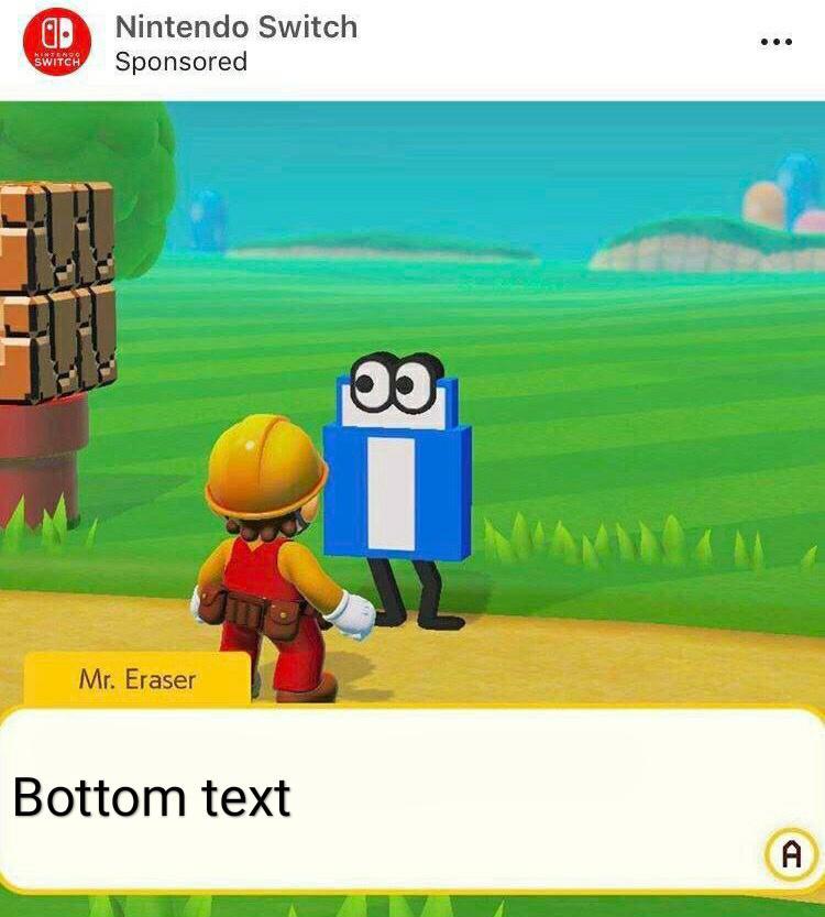 Mario bottom text | Scrolller