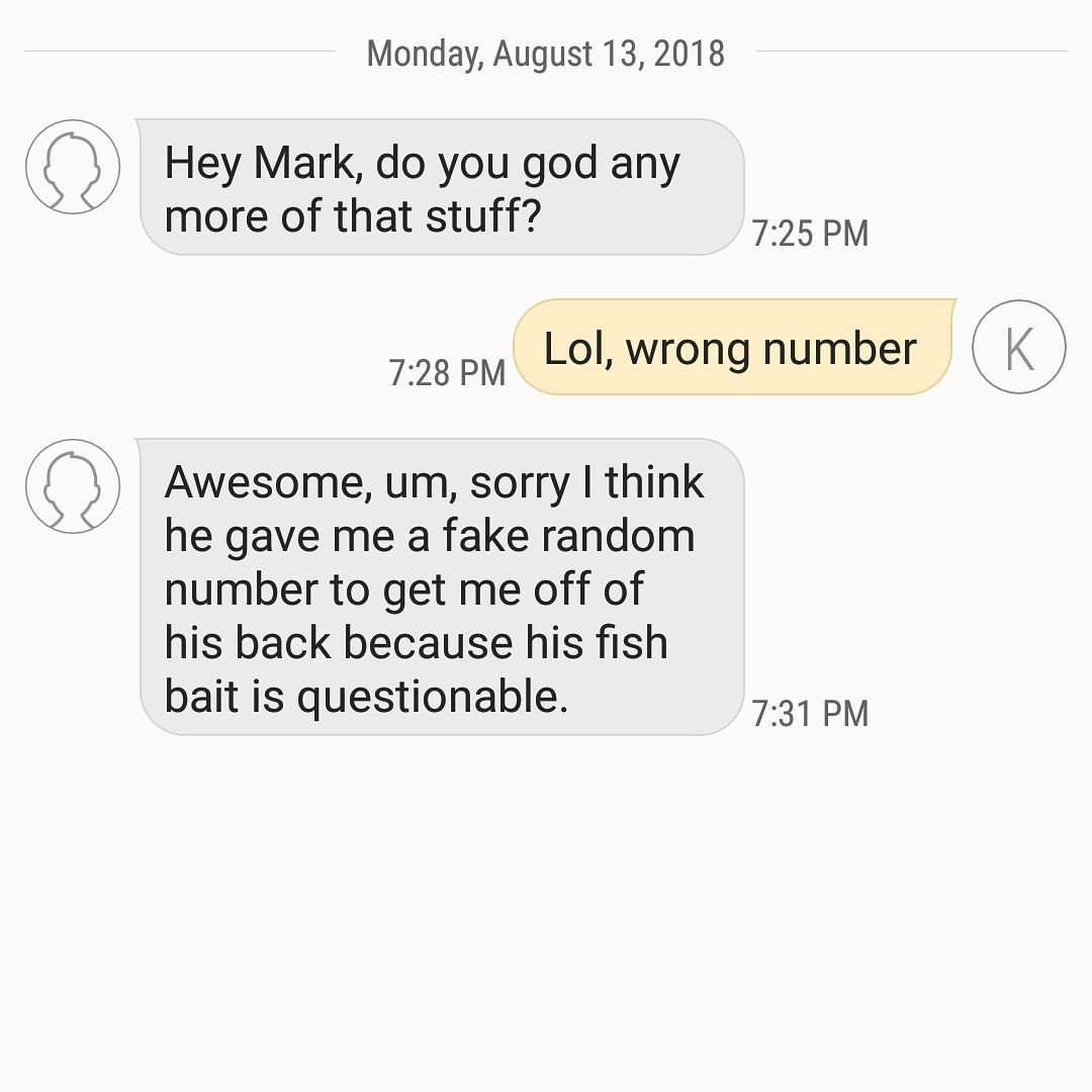 Mark's fish bait is questionable. | Scrolller