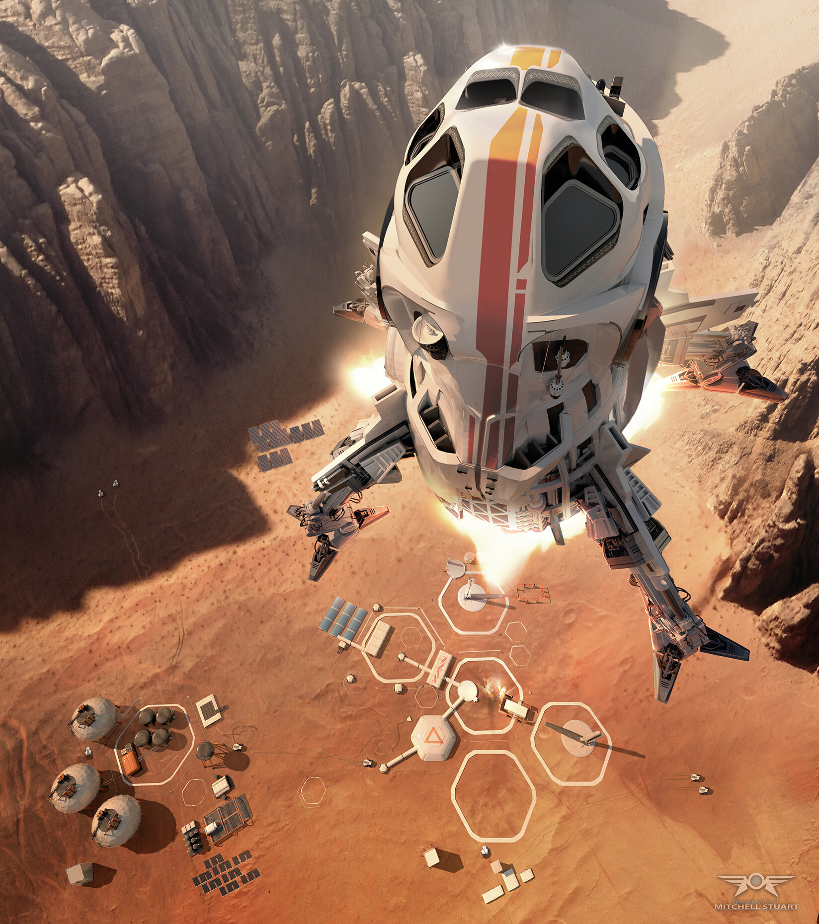 Martian Base by Mitchell Stuart | Scrolller