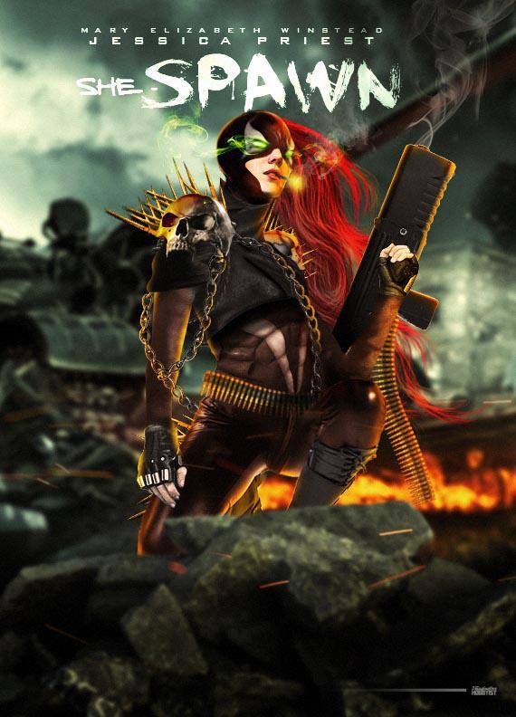 Mary imagined as Jessica Priest aka She-Spawn | Scrolller