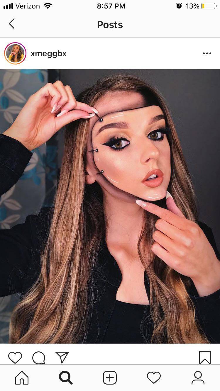 Mask makeup | Scrolller