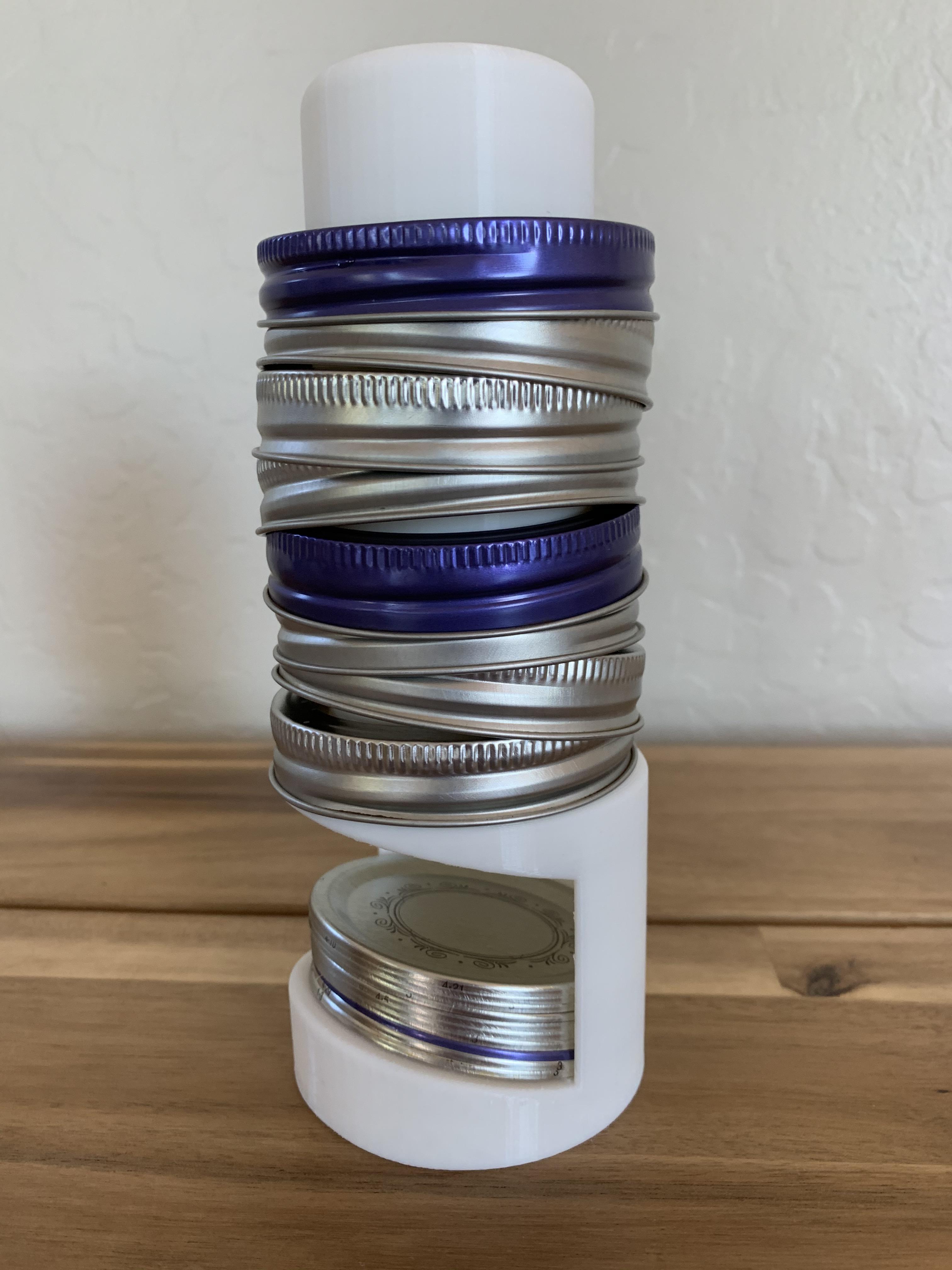 Mason Jar Organizer. My first functional print. Not very complex or exciting but I’m pretty ...