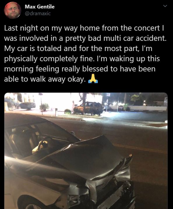 Max involved in car accident | Scrolller