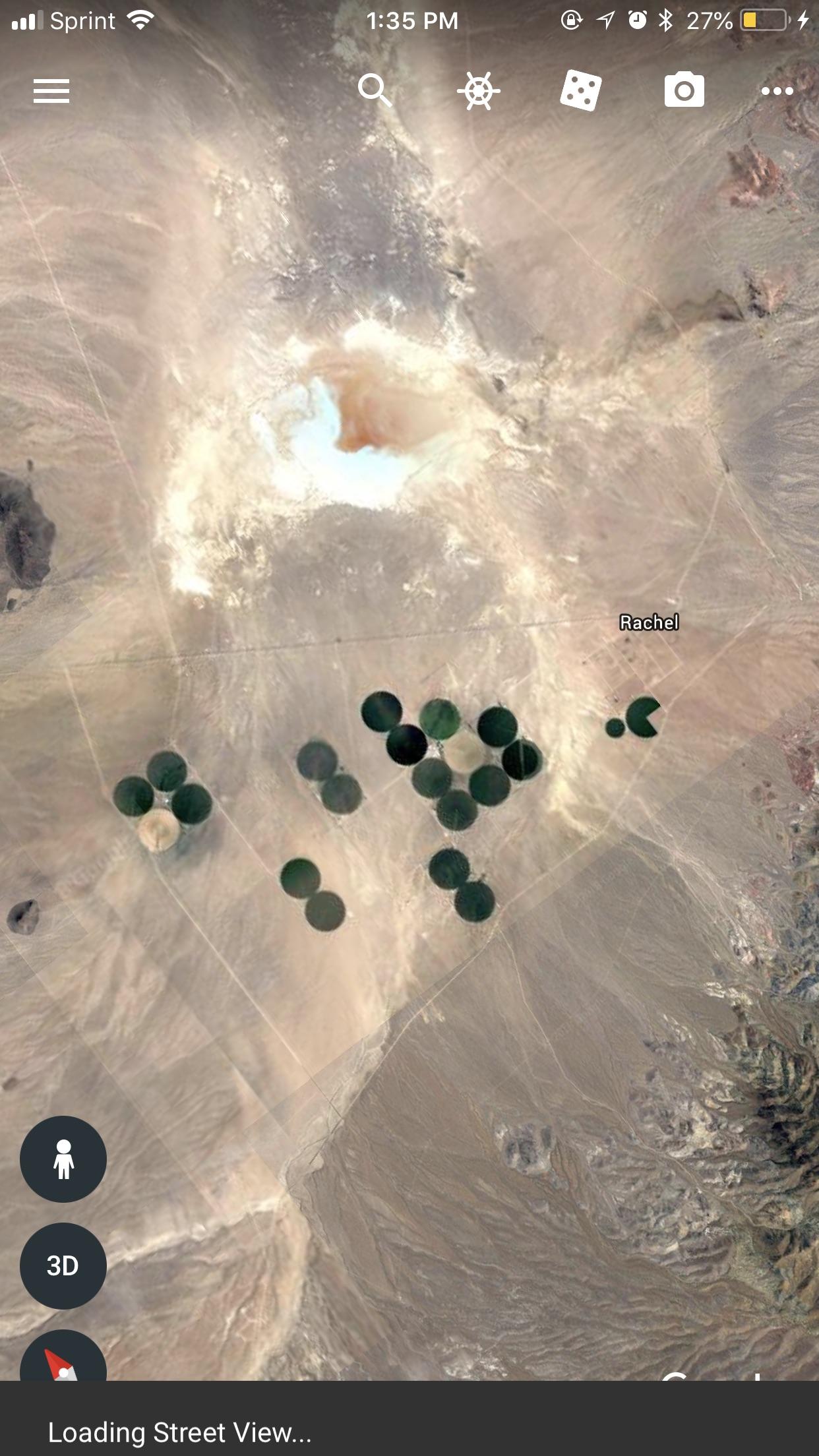 May be being dumb but does anyone know what these weird circles are outside Groom Lake on Google ...