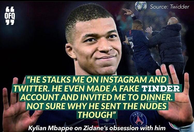 Mbappe speaks on Zidane’s bald head😳 | Scrolller