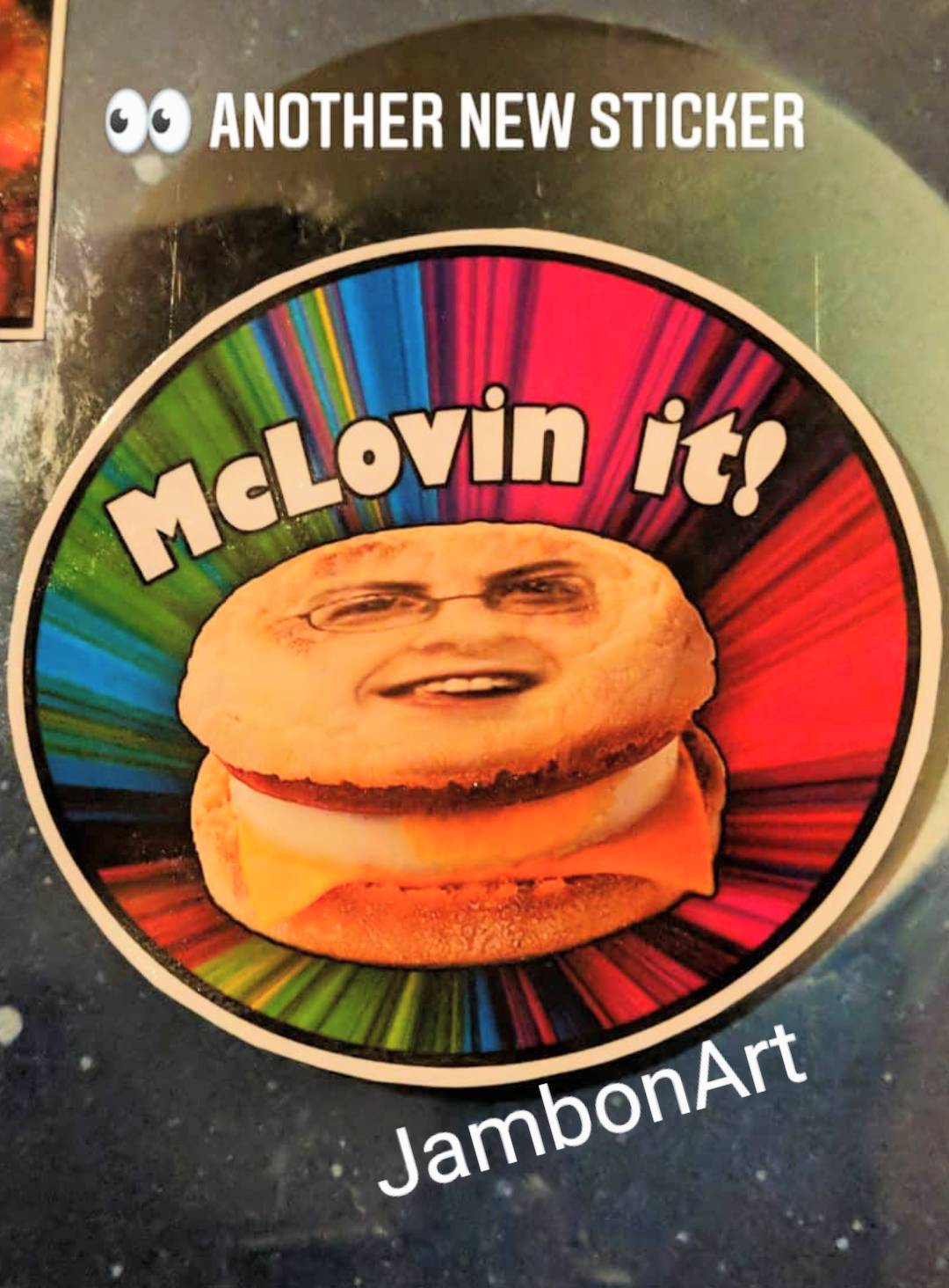 Mclovin on a McMuffin sticker I made | Scrolller