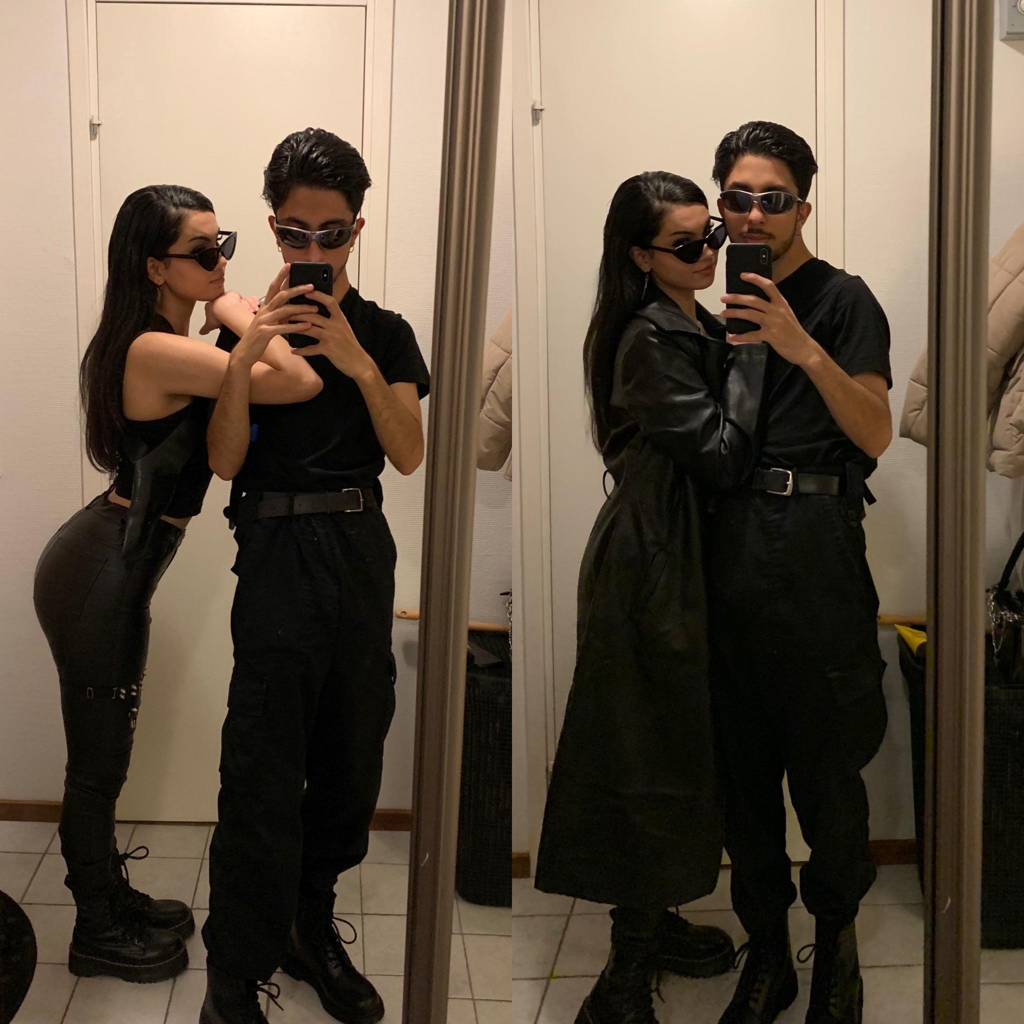 me and my boyfriend dressed up as neo and trinity! | Scrolller