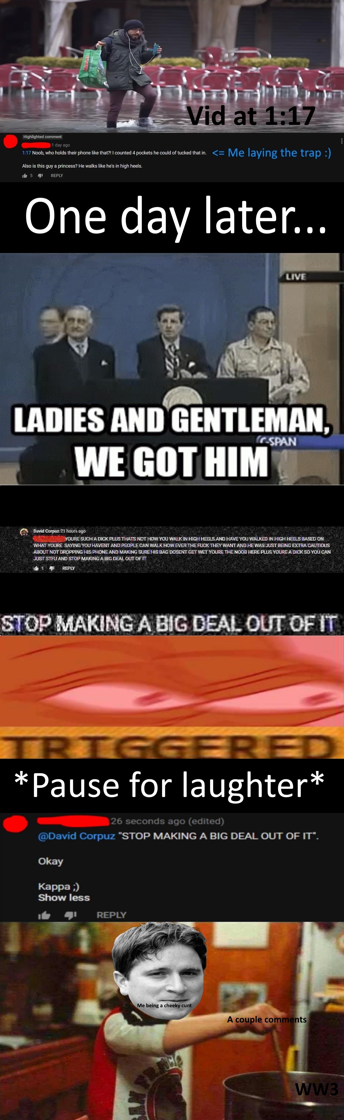 Me laying the trap :) | Scrolller