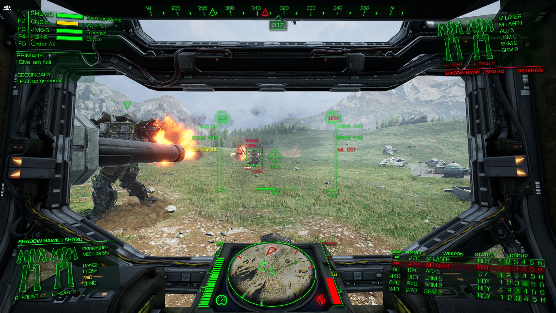 MechWarrior 5 HUD Redesign Mockup | Scrolller