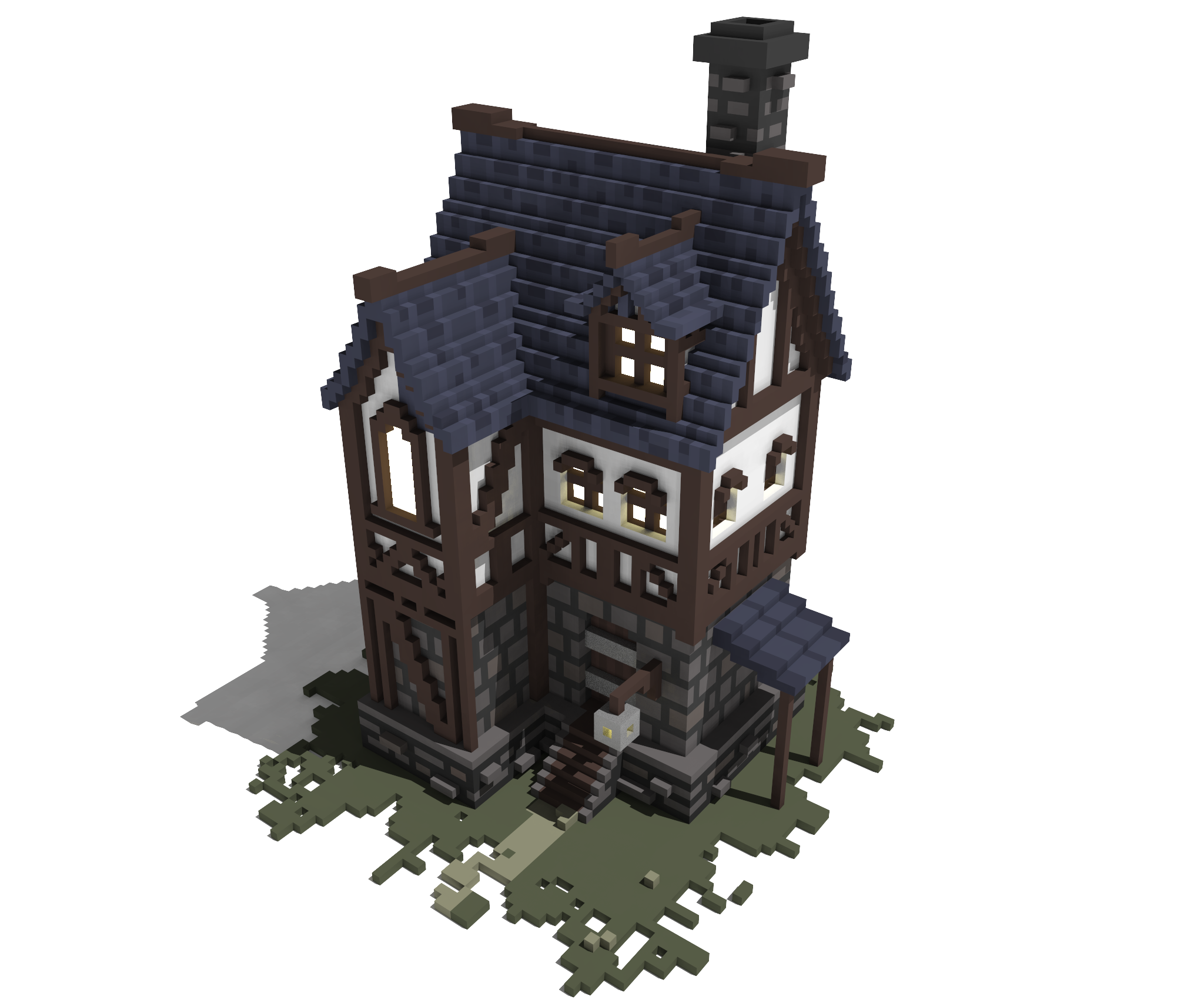 Medieval Voxel building; First Voxel-art! | Scrolller