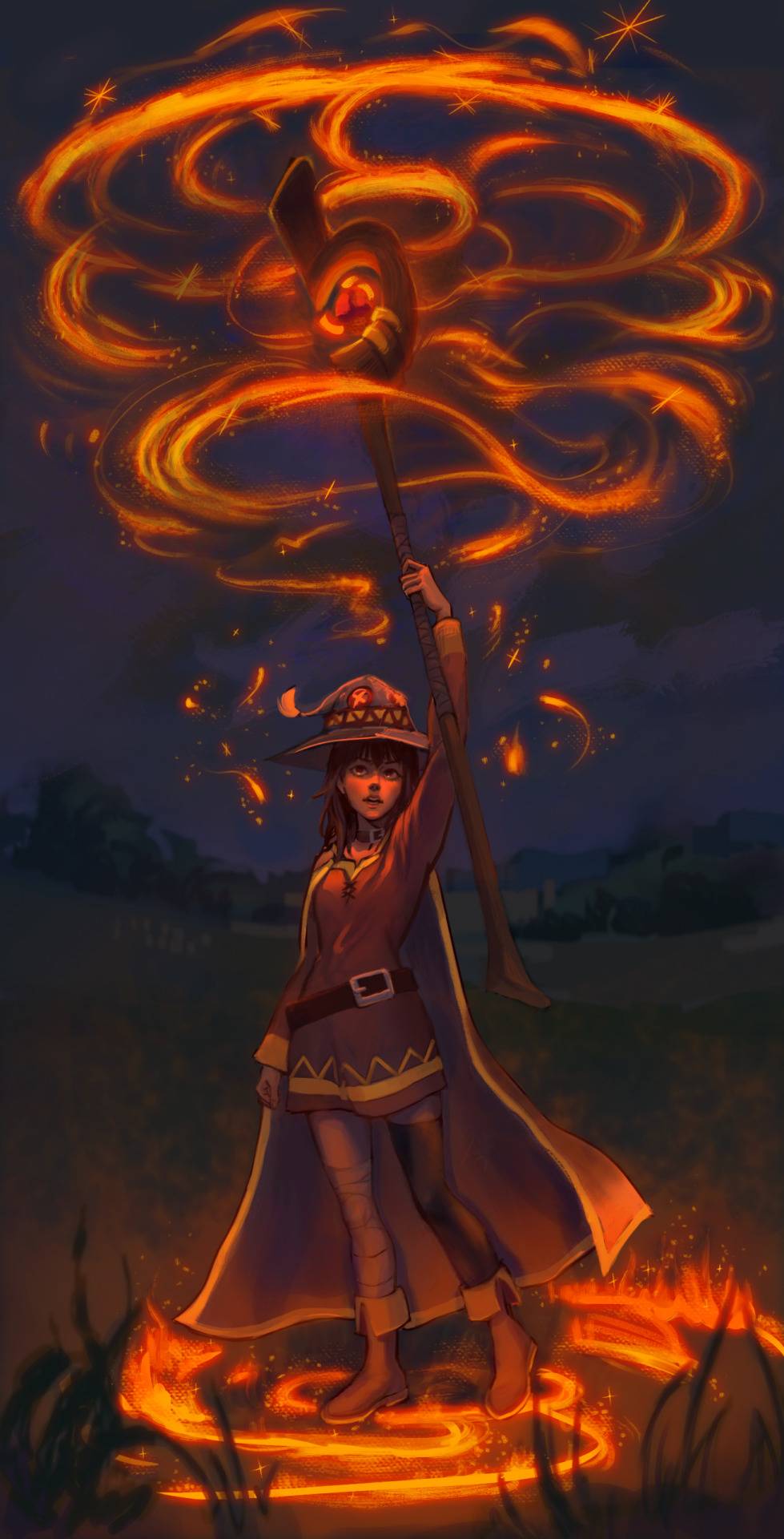 Megumin casting explosion | Scrolller