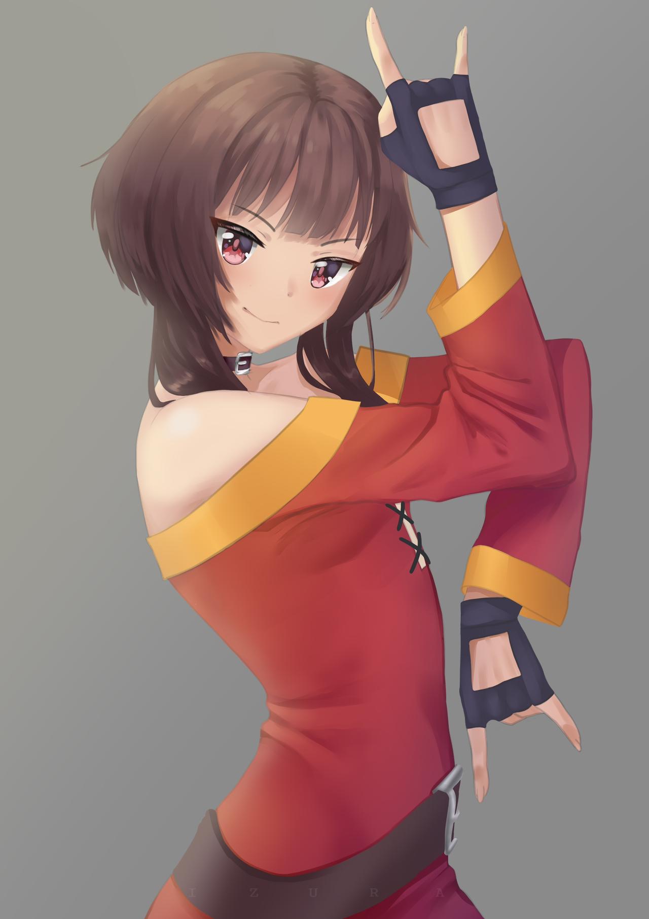 Megumin doing jojo poses | Scrolller