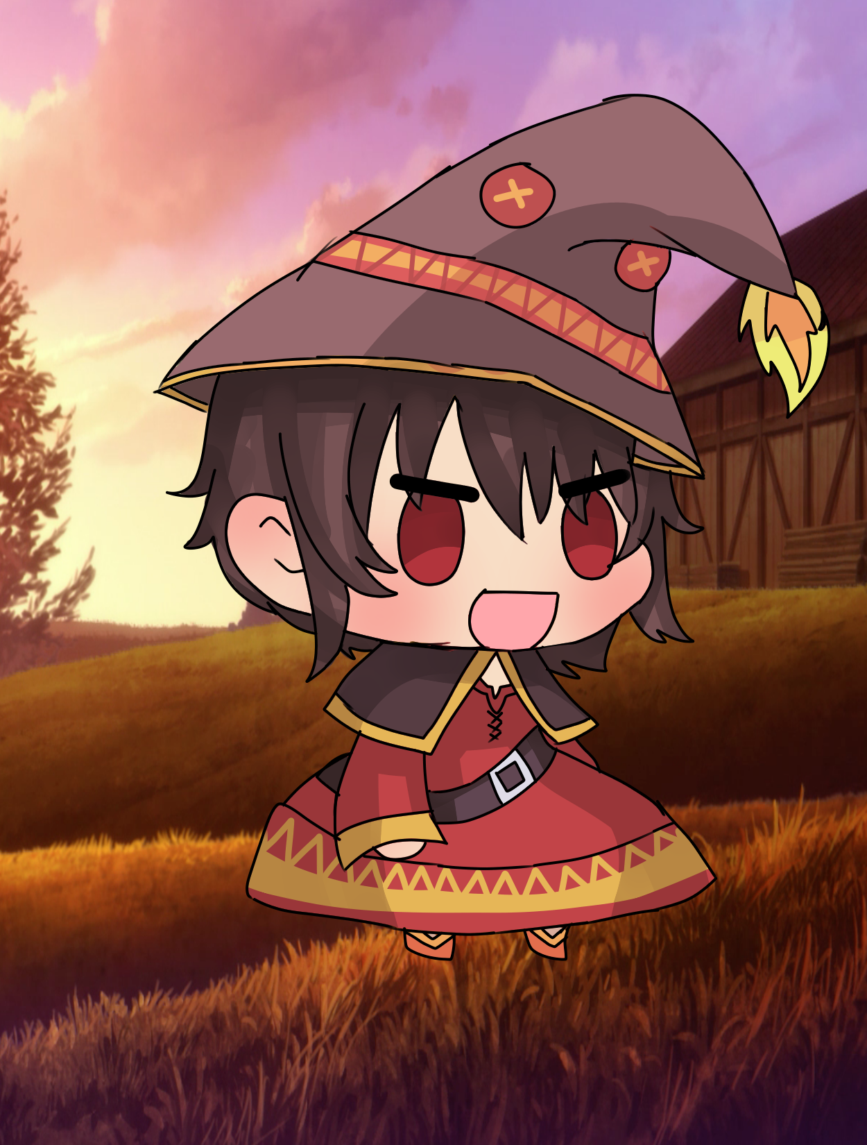 Megumin Padoru! (Me, @julys_art_yt) | Scrolller